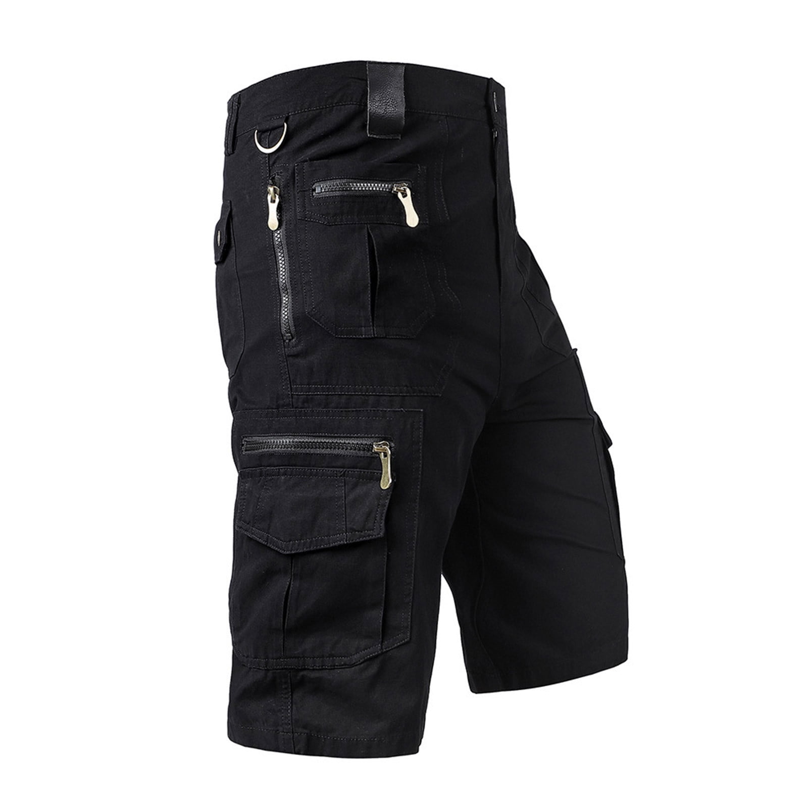 Njoeus Men's Cargo Casual Hiking Shorts Big Mens Shorts Zip-Pockets ...