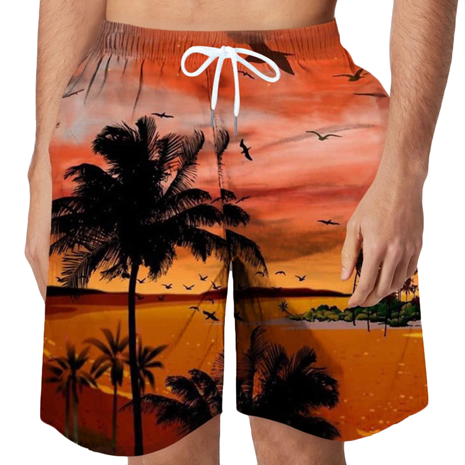 Njoeus Men's Swim Trunks Swimsuit Mens Fashion 3D Print Swim Board ...