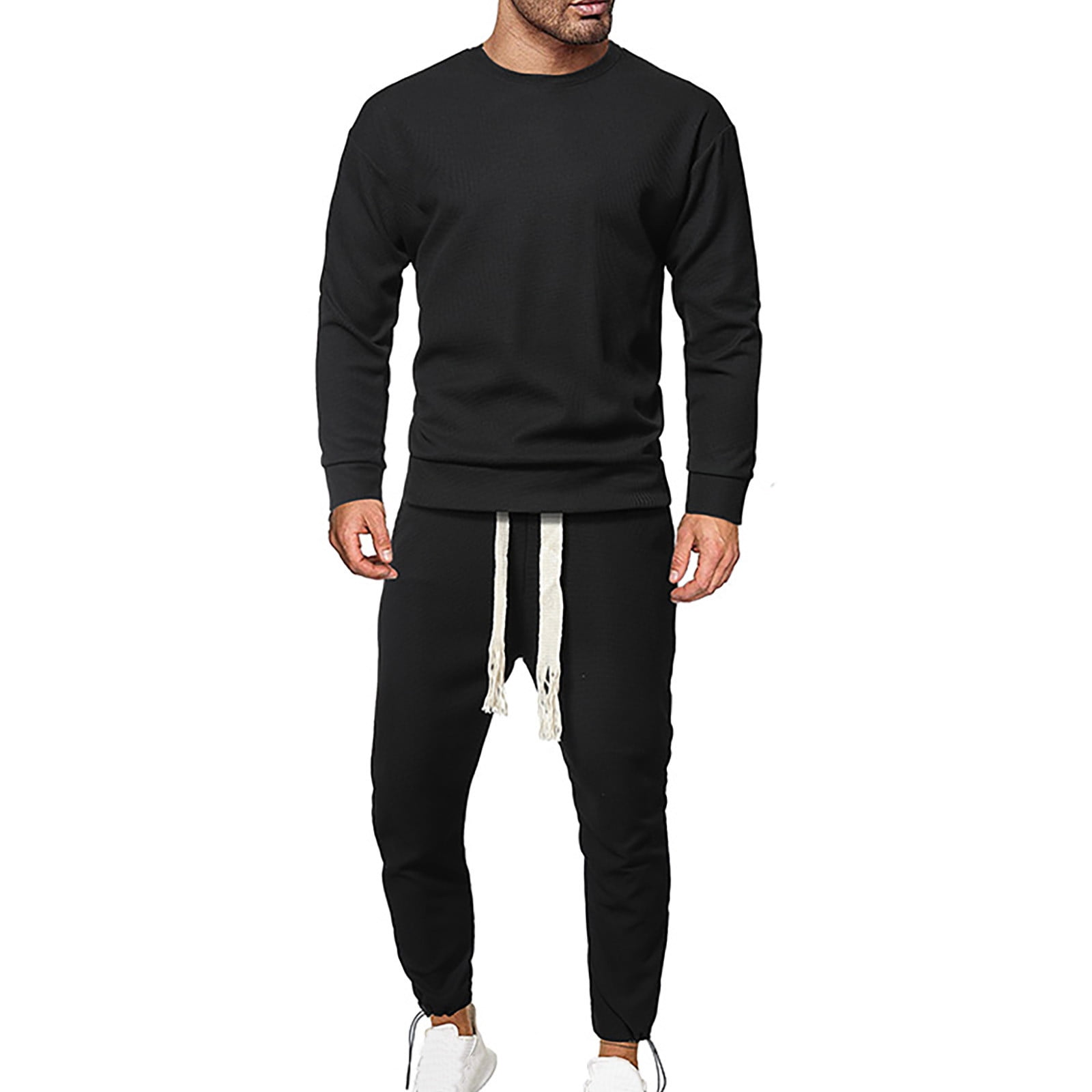 Njoeus Men's Tracksuit 2 Piece Sweatsuit Set Long Sleeve Pullover ...