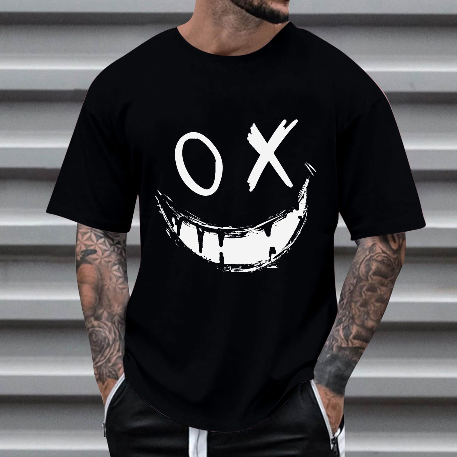 Njoeus Mens Graphic T-Shirts Oversized Tshirts For Men Graphic Tee Mens ...
