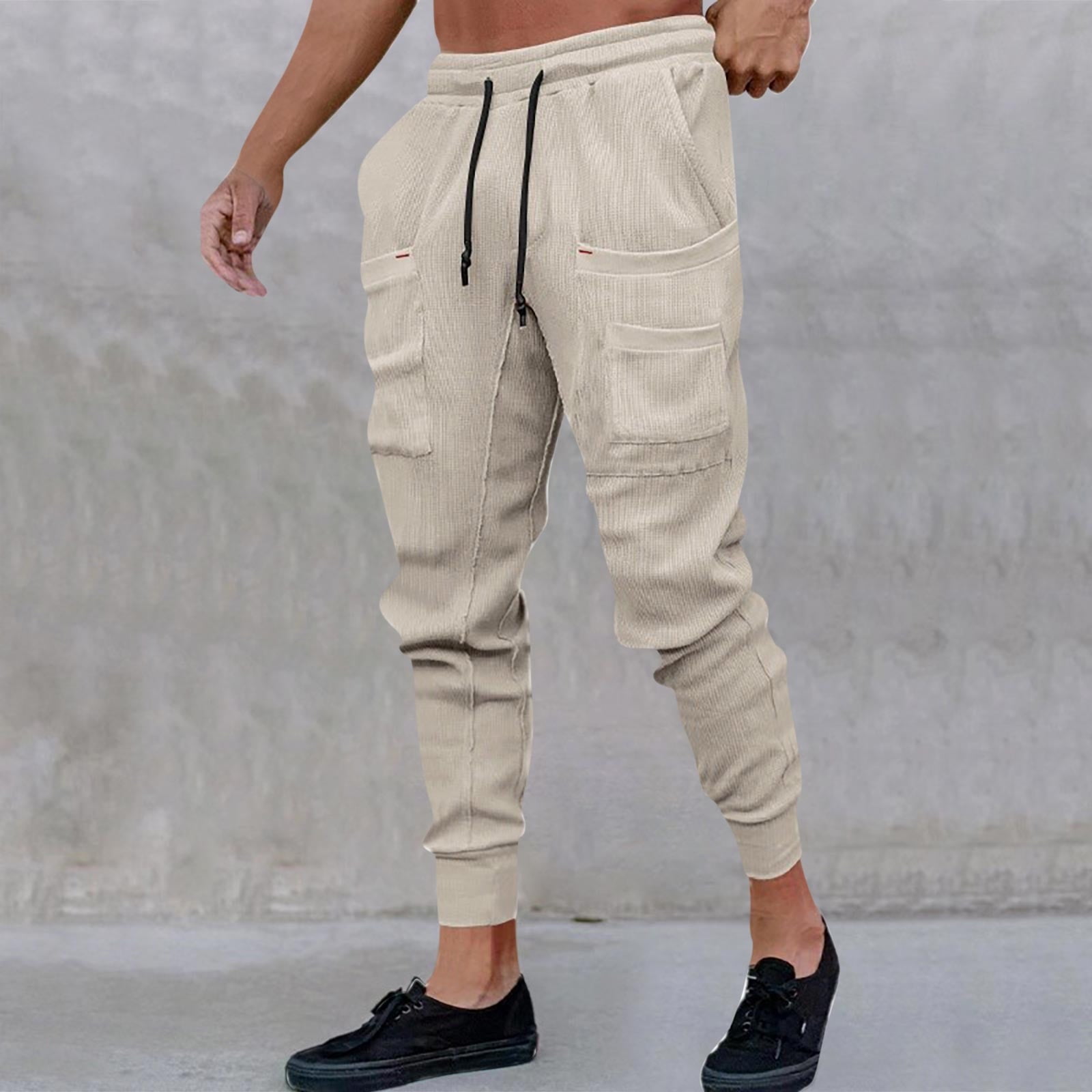 Njoeus Mens Gym Jogger Pants,Casual Slim Workout Sweatpants with Big ...