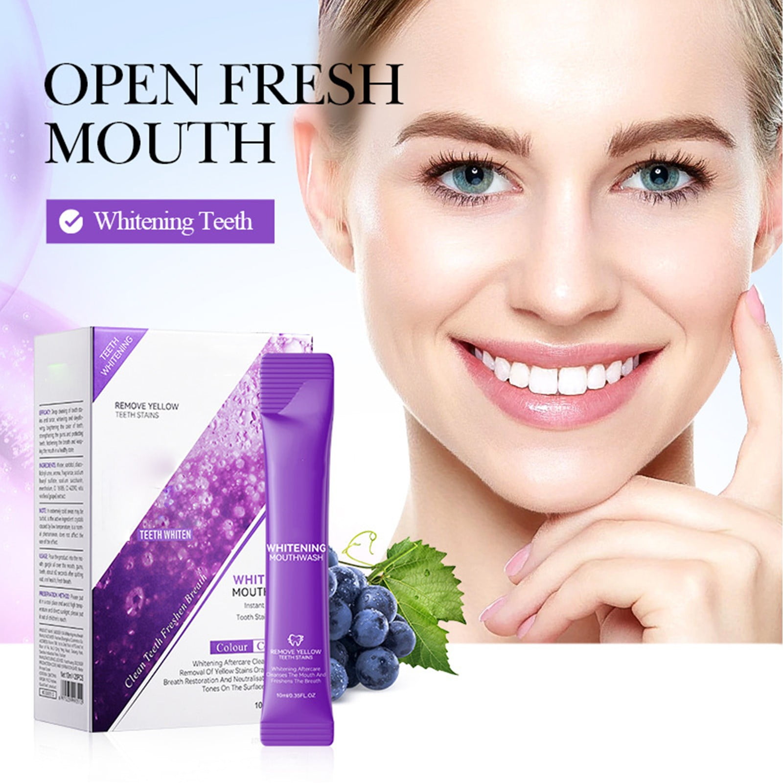 Njoeus Snow Toothpaste Whitening, Whitening Mouthwash For Cleaning ...