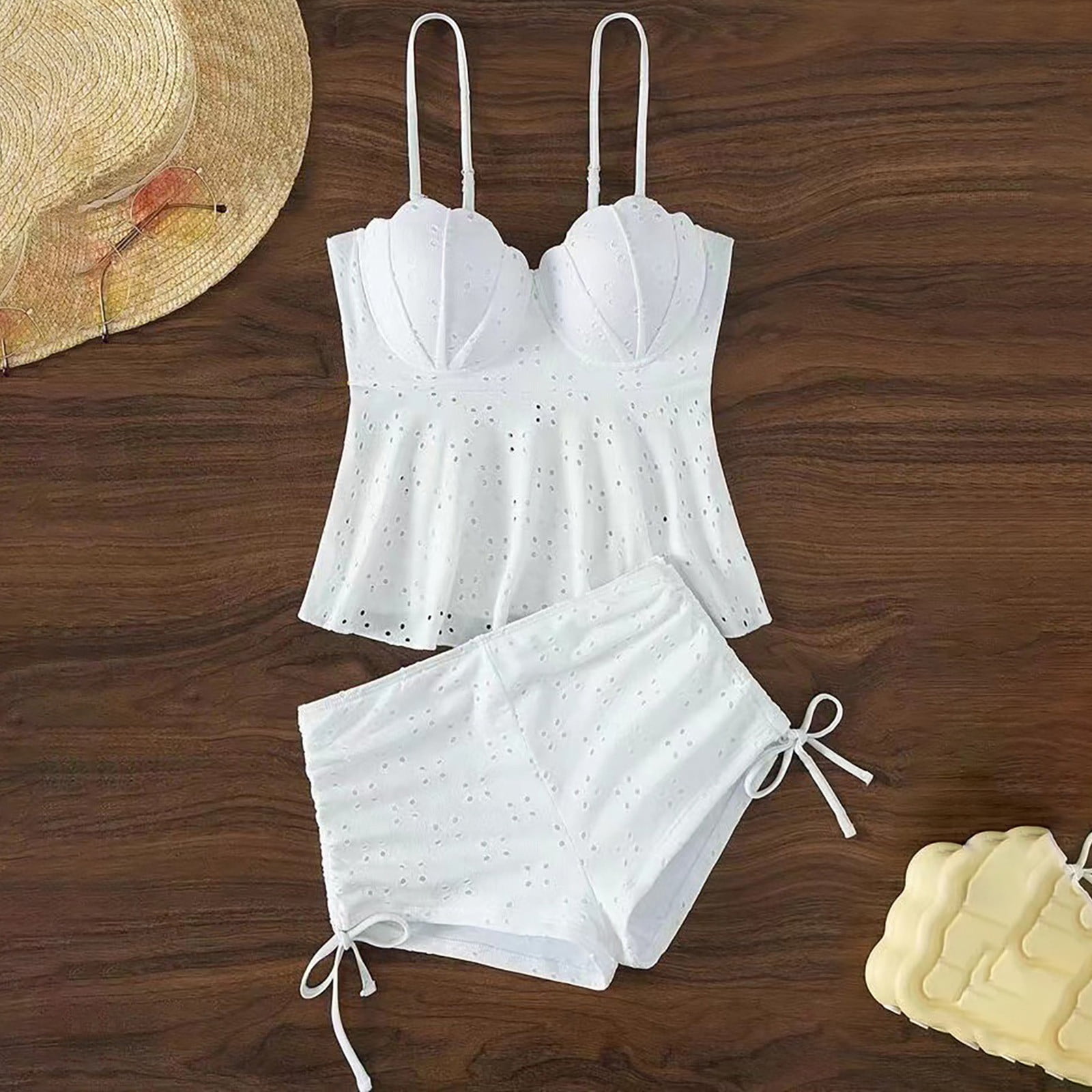 Njoeus Tankinis Swimsuits for Women Two Piece Bathing Suit Cute Swim ...