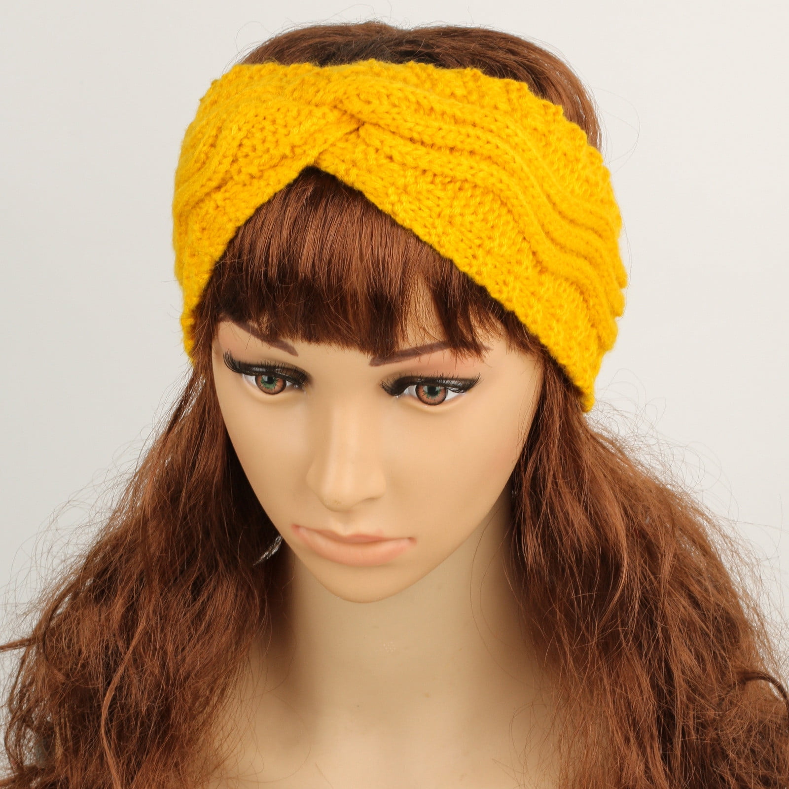 Njoeus Winter Headbands for Women Ear Warmer Knit Soft Elastic Crochet ...