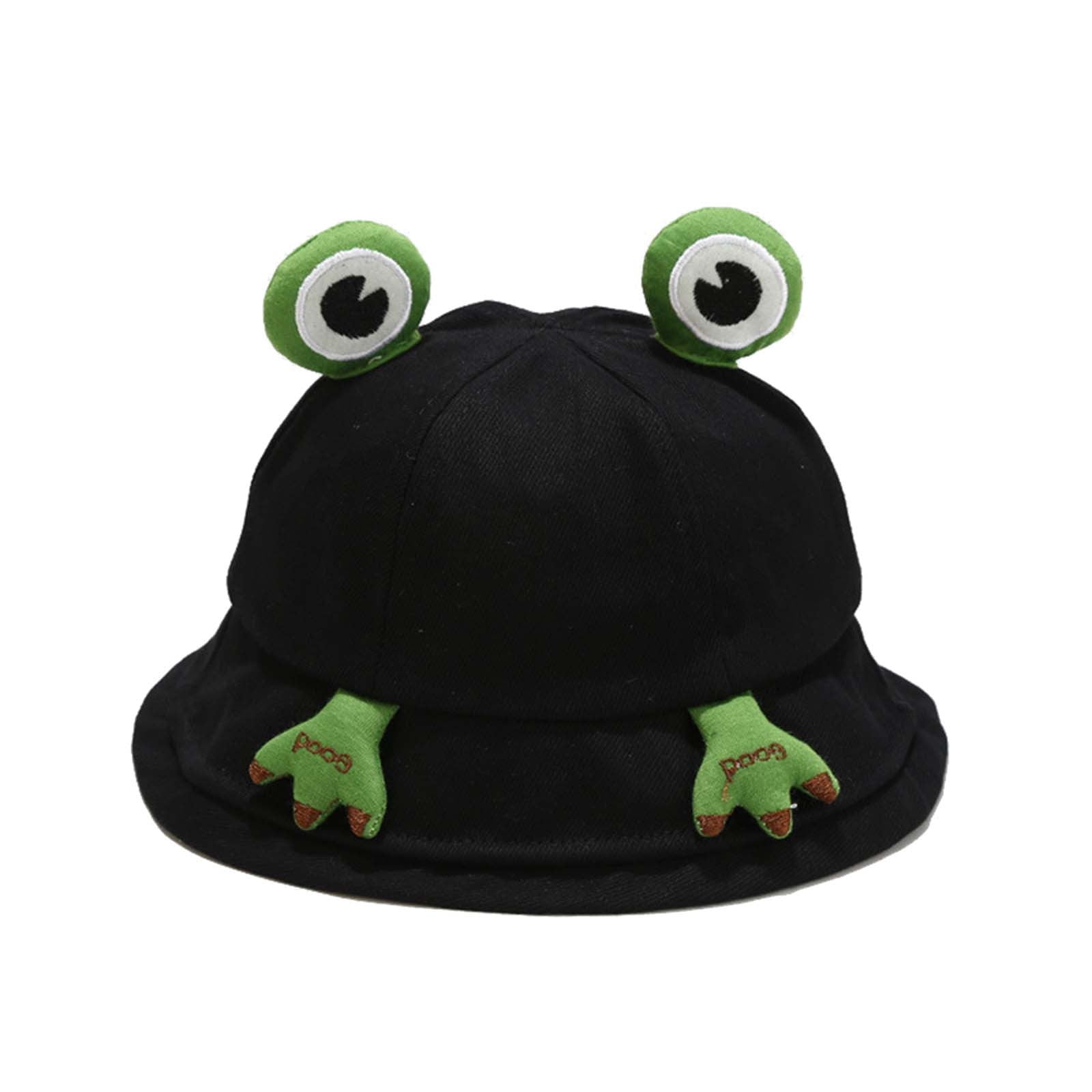 Njoeus Women Men Bucket Hat Wide Brims Cute Frogs Lightweight Summer ...