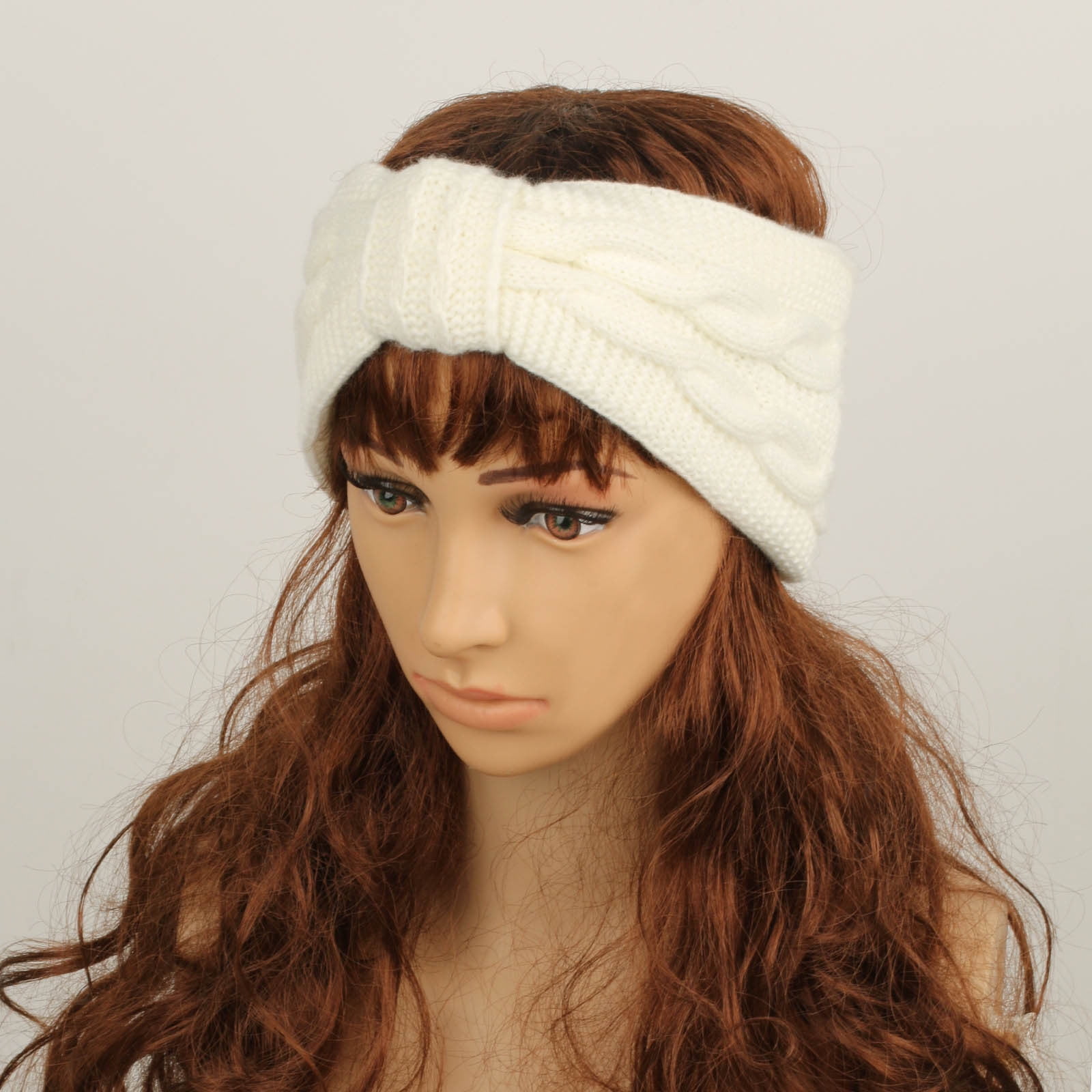 Njoeus Women Winter Headbands Ear Warmer Knit Soft Fleece Elastic ...