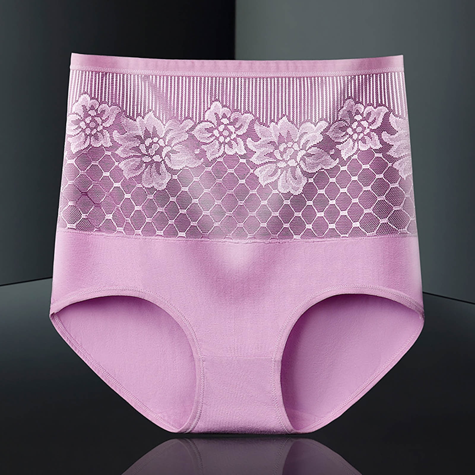 Njoeus Women's Plus Size Cotton Underwear High Waisted Underwear for ...