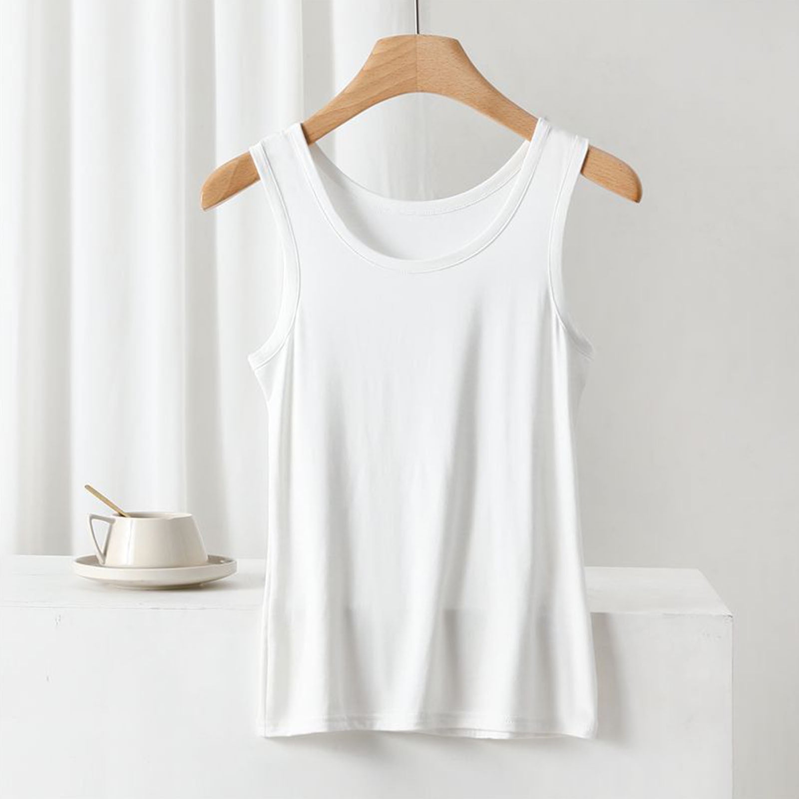 Njoeus Womens Soft Comfy Camisole Stretch Casual Tank Tops for Women ...
