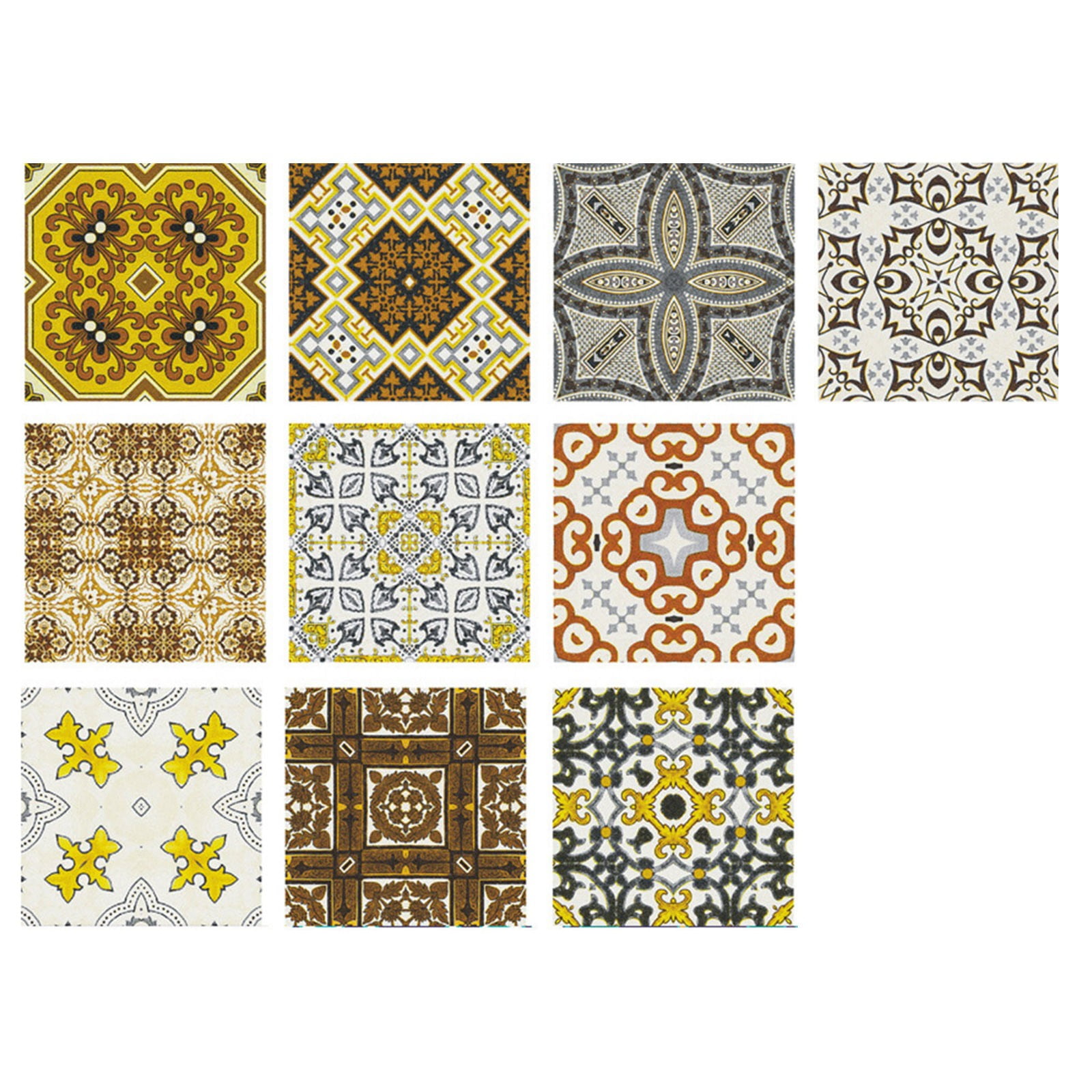 Njspdjh 10pc Peel And Stick Ceramic Tile Paste 3D Lattice Ceramic Tile ...