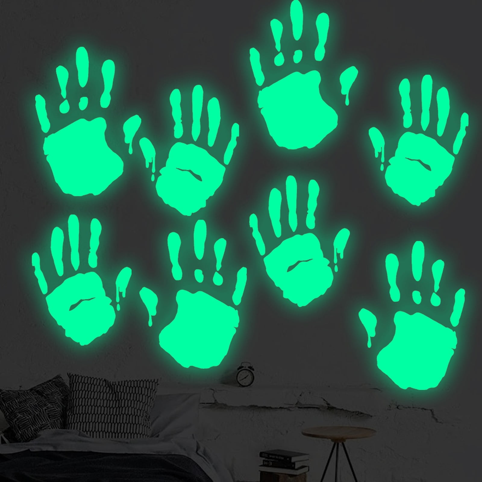 Njspdjh 1Set Luminous Wall Decor Stickers Removable Horrifying DIY ...