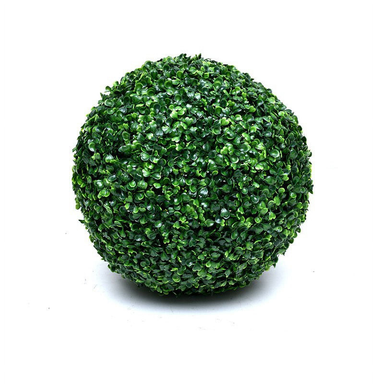 Njspdjh Artificial Topiary Trees Ball Lifelike Leaf Boxwood Decor For ...