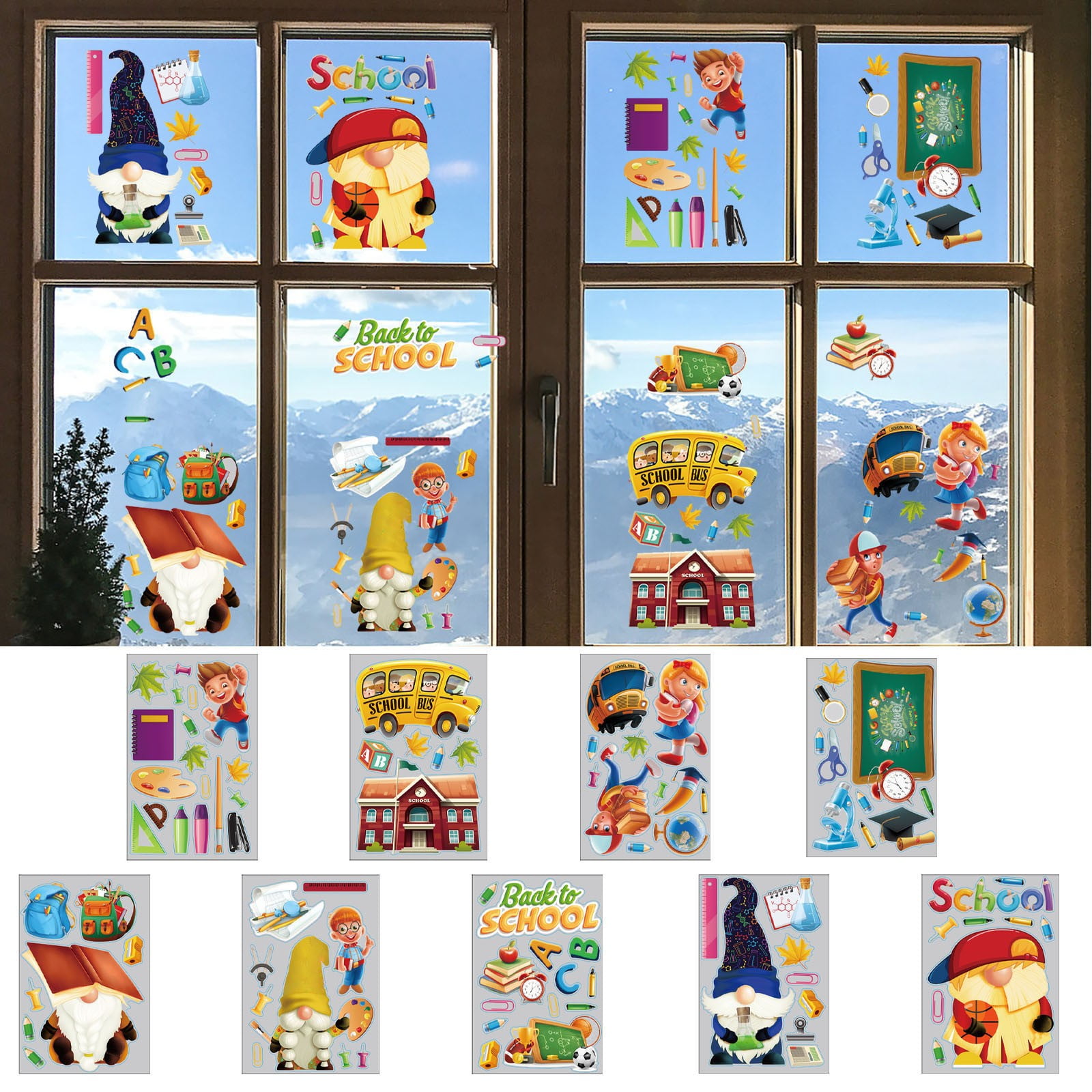 Njspdjh Back To School Stickers Décor Supplies Science Pen Telescope ...