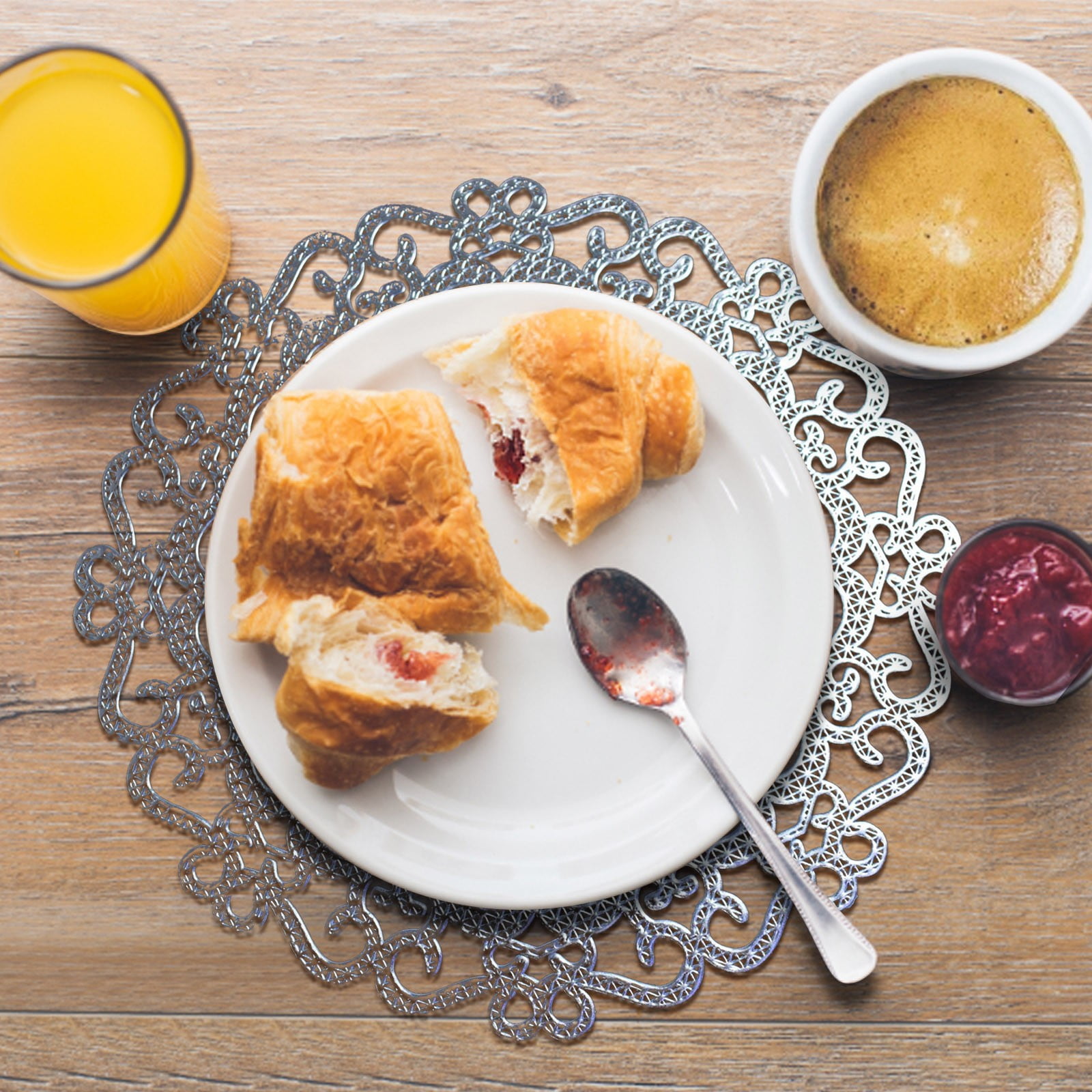 Njspdjh Beautiful Placemats Pretty Elegant Easy To Clean Table Mats ...