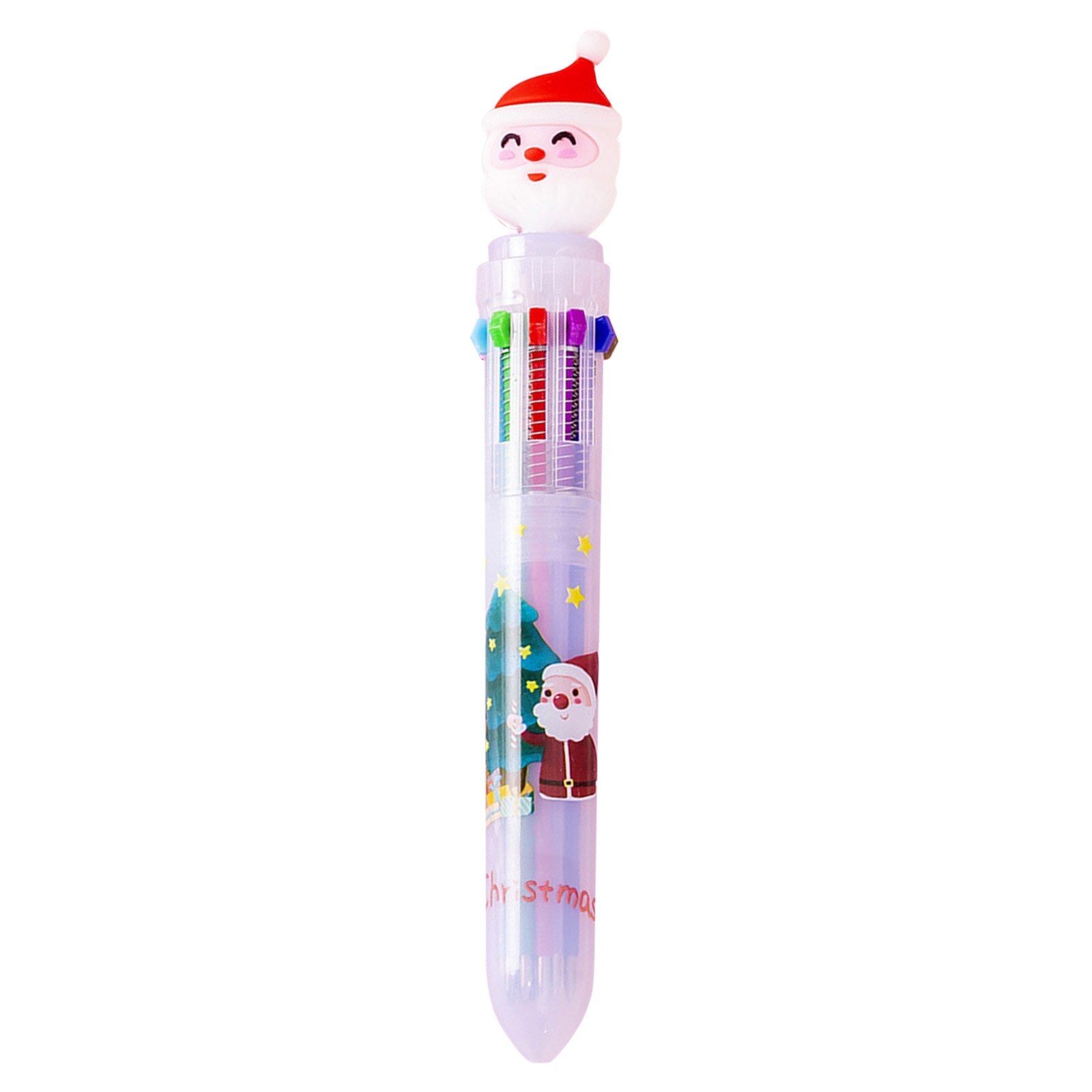 Njspdjh Cartoon Christmas 10 Color Ballpoint Pen Christmas Student ...