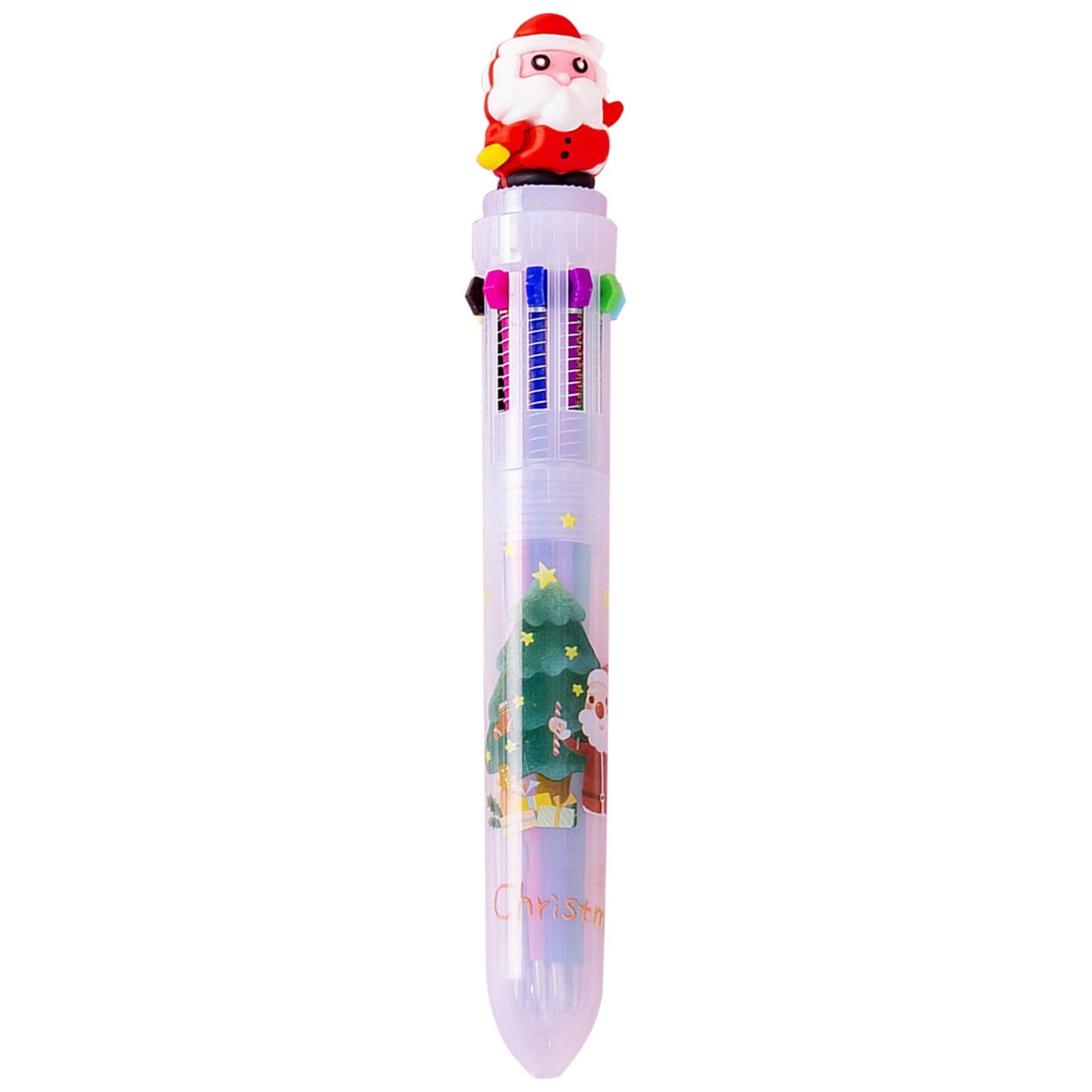 Njspdjh Cartoon Christmas 10 Color Ballpoint Pen Christmas Student ...
