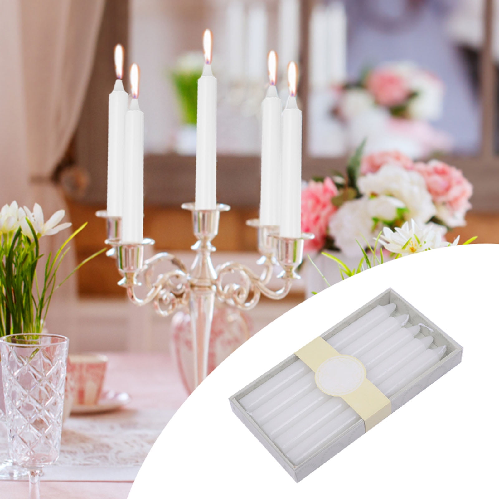 Njspdjh Color Classic Style Cylinder Candle Wedding Decoration Colorful ...