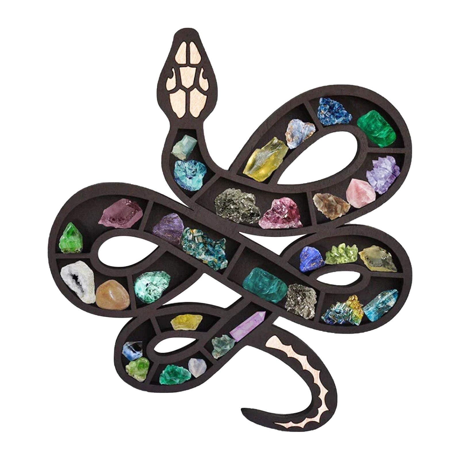 Njspdjh Creative Art Wooden Serpentine Storage Rack Home Decoration ...