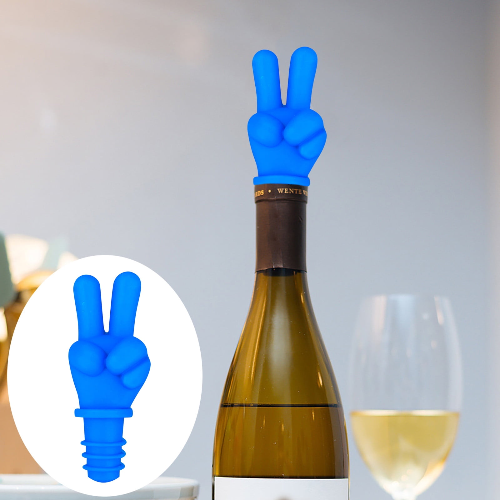 Njspdjh Cute Opener for Women Finger Bottle Oyer Stopper Silicone ...