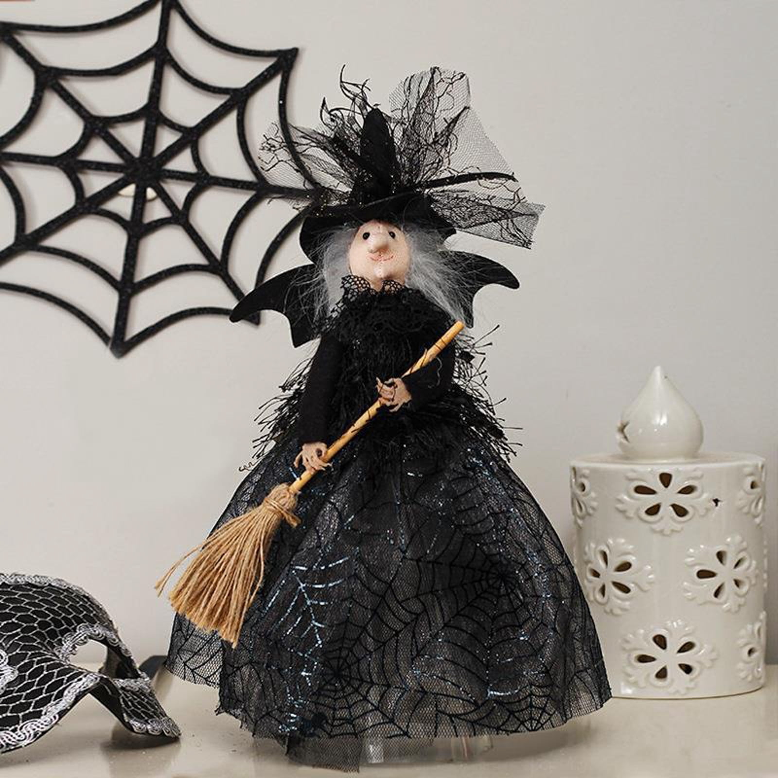 Njspdjh Decorations Witch Doll Tree Top Star Desktop Decoration Doll ...