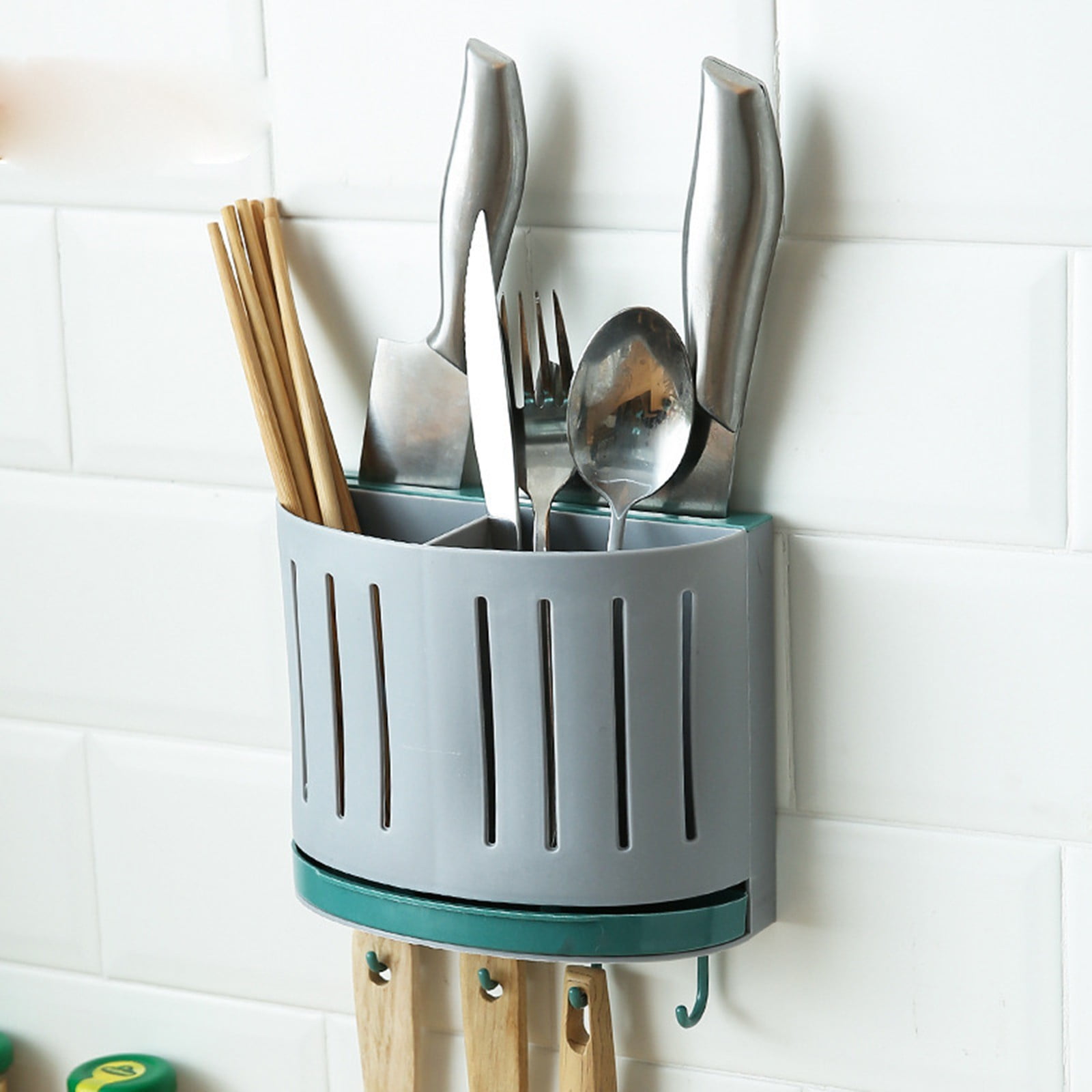 Njspdjh Dish Drying Rack Dish Rack Hole Hanger Hooks Kitchen Utensils ...