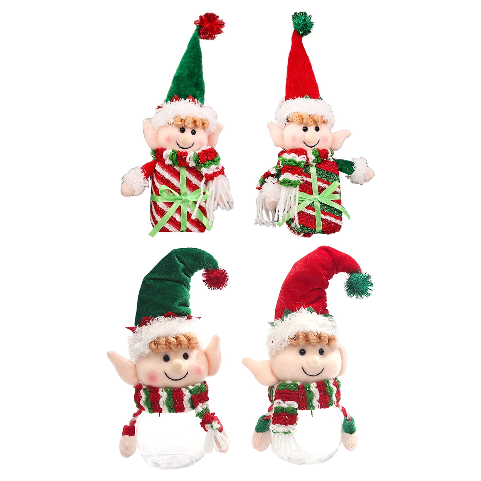 Njspdjh Kids Gift Present Christmas Sweet Elve Candy Jar Gift Box For ...