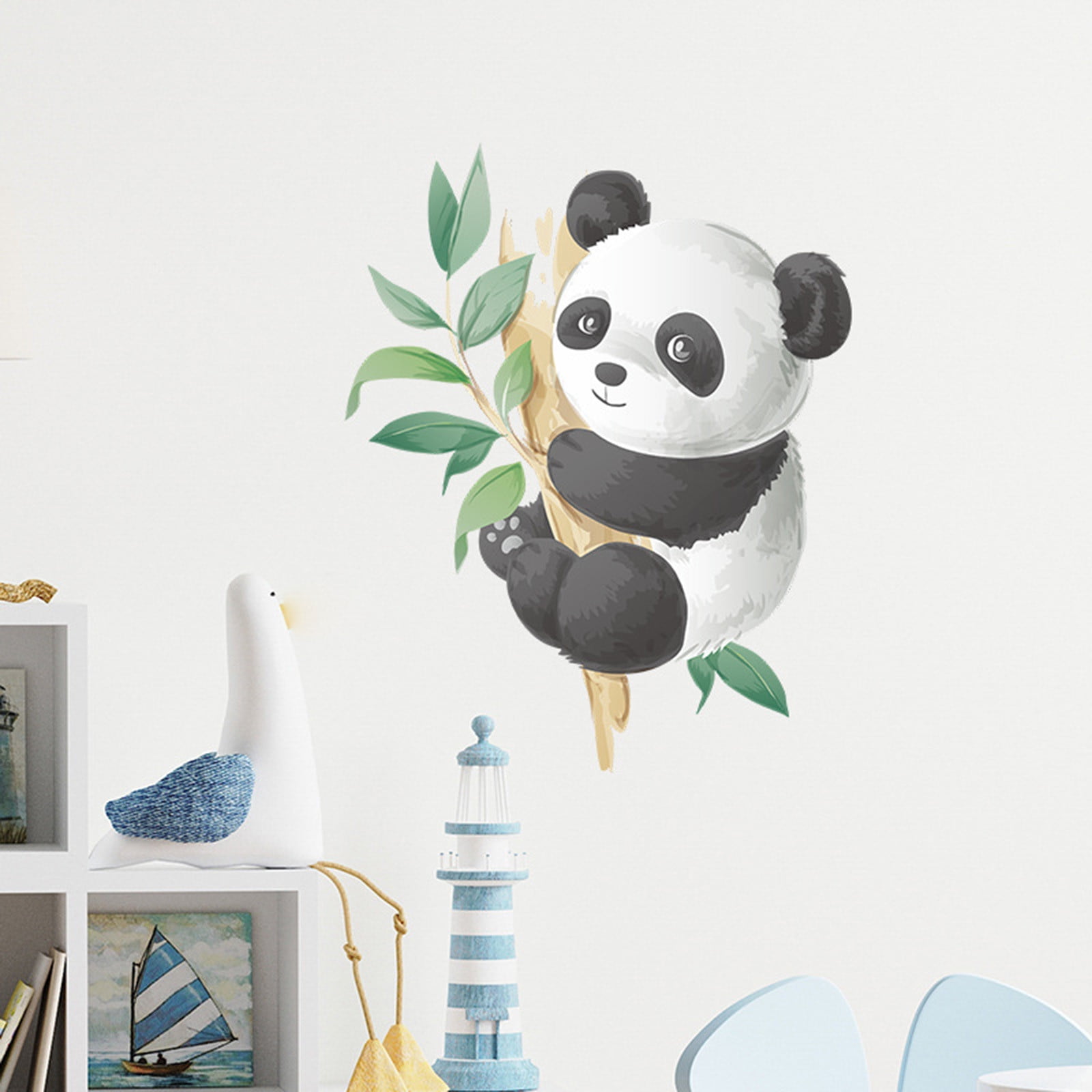 Njspdjh Kitchen Supplies And Accessories Painted Panda Bamboos Playing ...