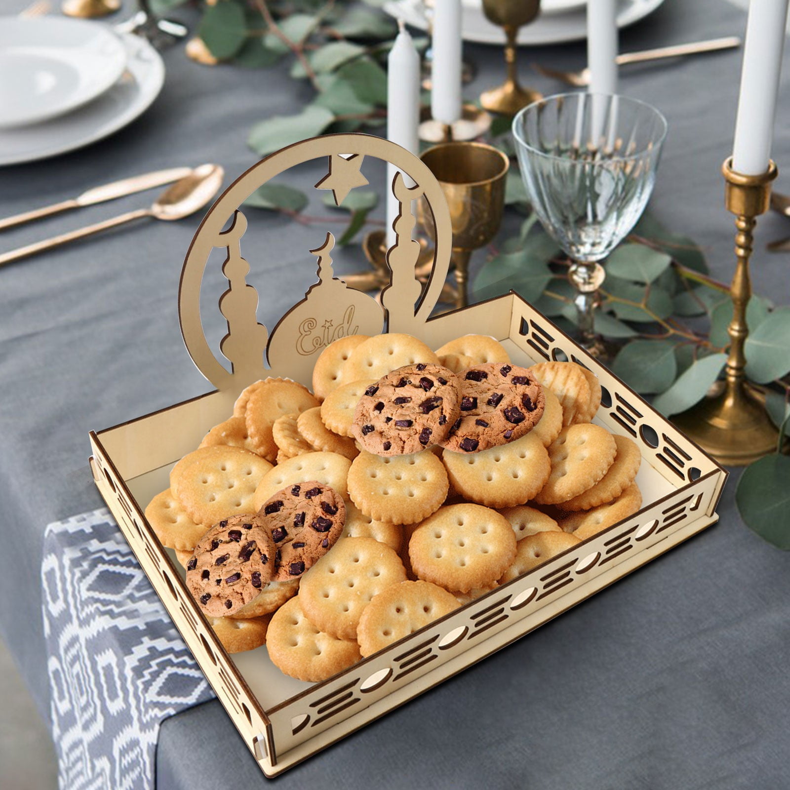 Njspdjh Kitchen Utensils Vintage Ornament Set Dining table carving ...