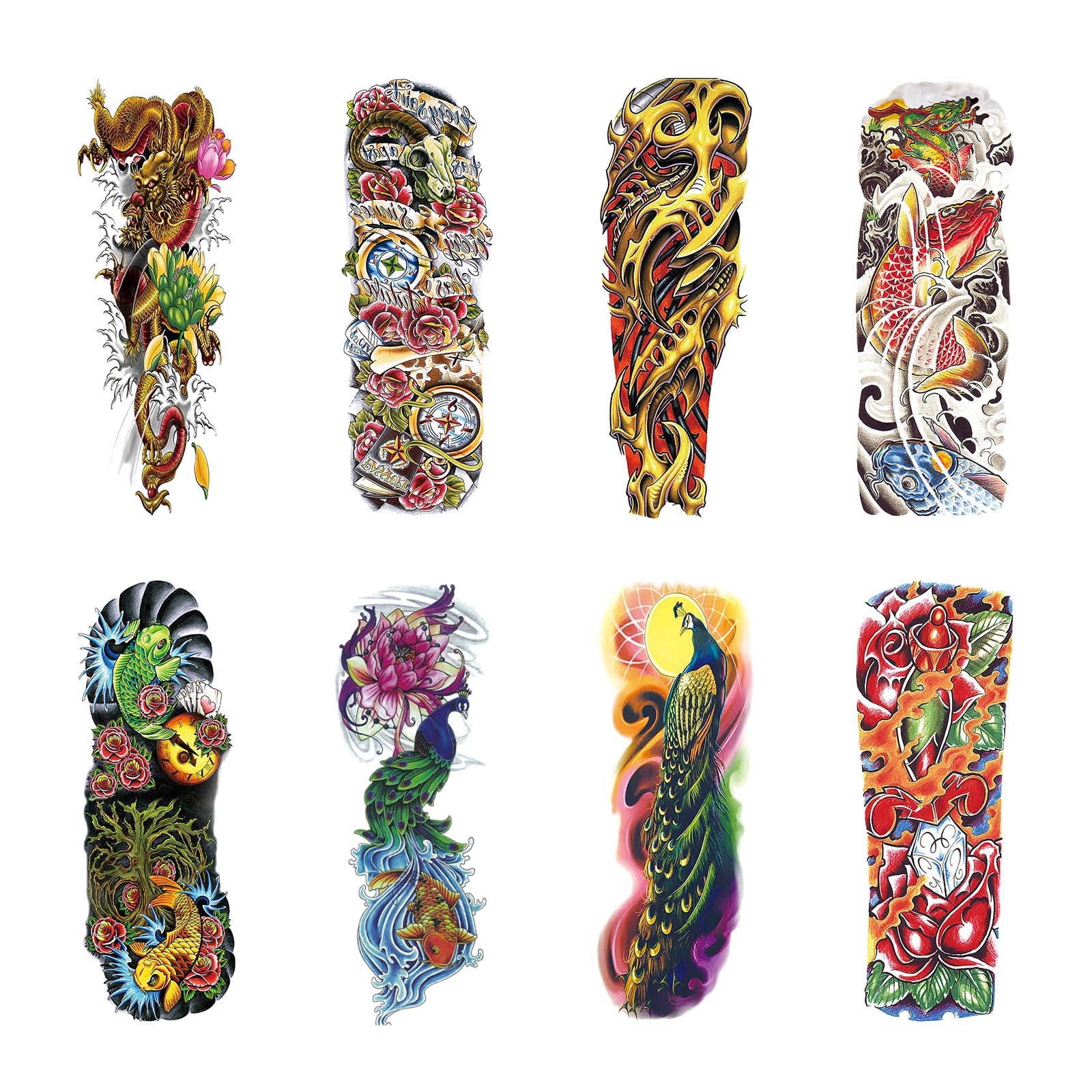 Njspdjh Kitchen Utensils Yuck Stickers Men and Women Arm Tattoo ...