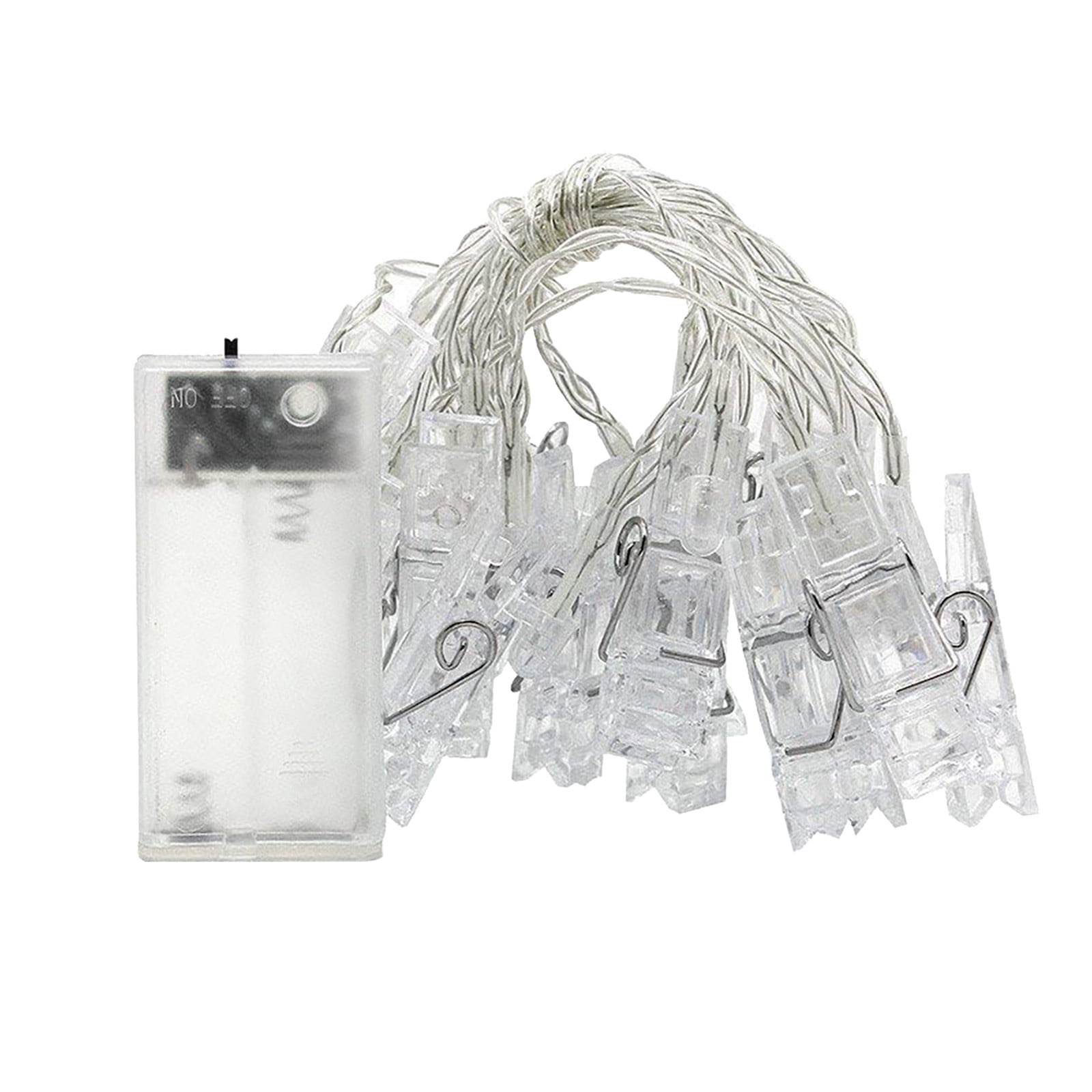 Njspdjh Led Lights Clip String Clip String Peg Photo Wedding Decoration ...