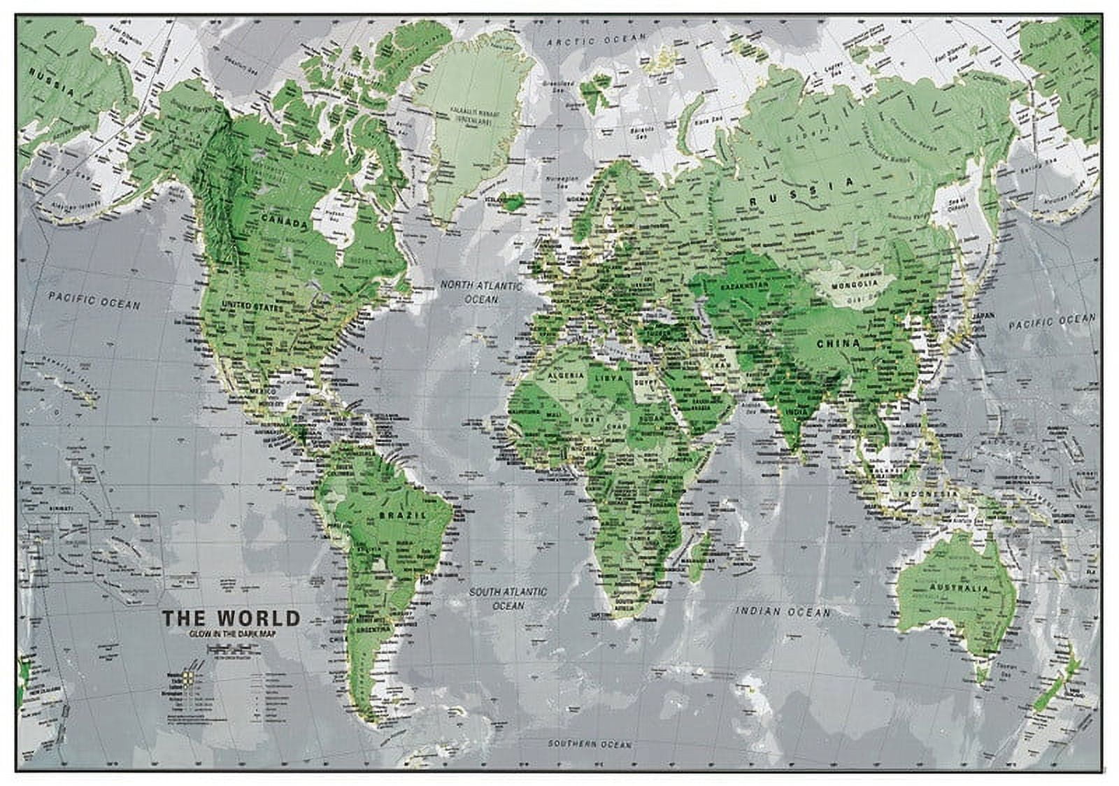 Njspdjh Map Wallpap Creative of Luminous Education World Light-emitting ...