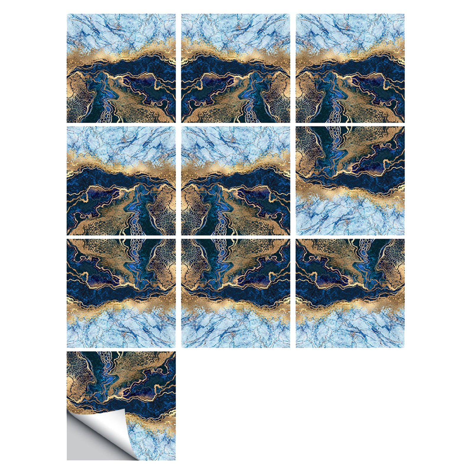 Njspdjh Peel And Stick Kitchen Backsplash Self Adhesive Tile Stickers ...