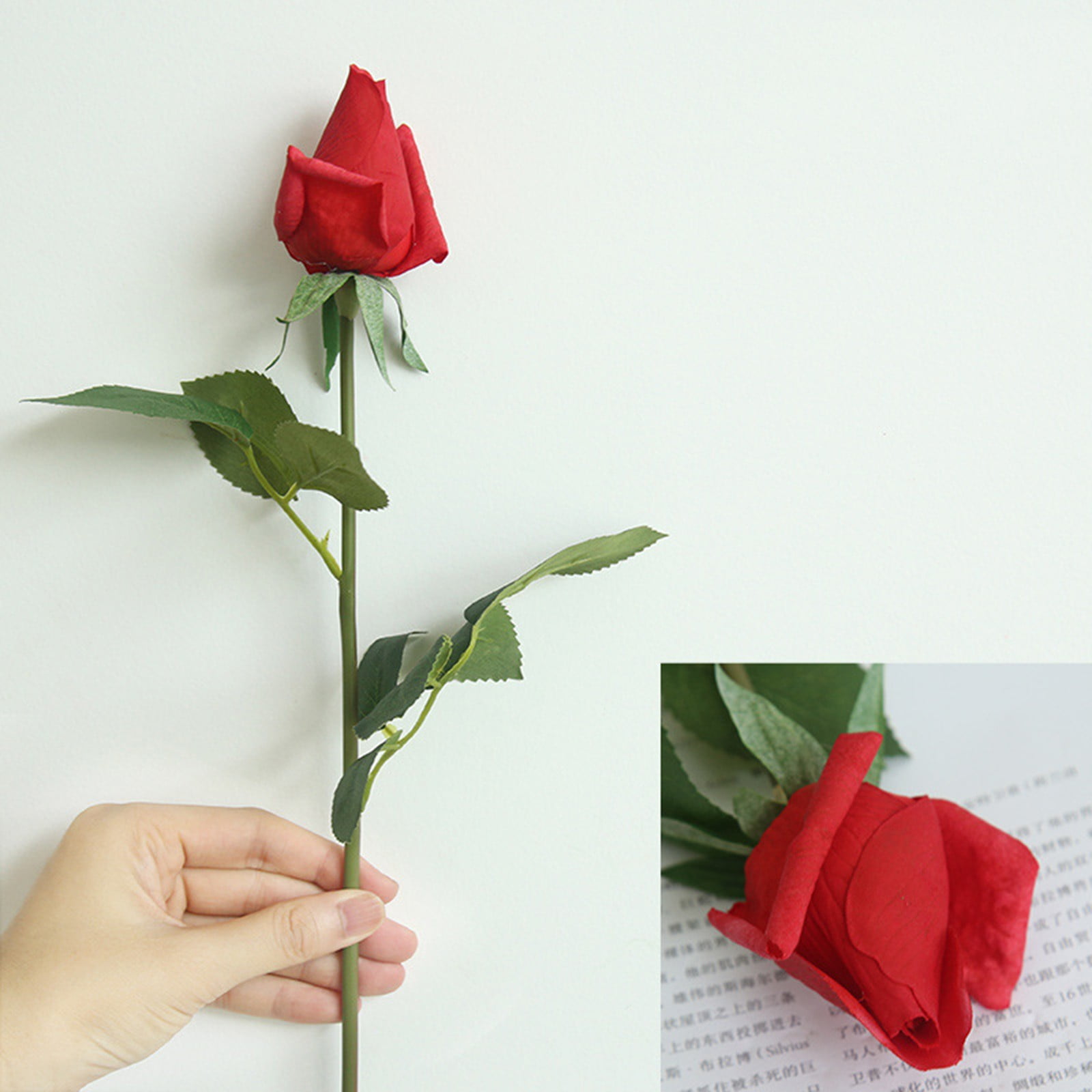 Njspdjh Pink Kitchen Supplies Artificial Western Rose Flower Peony ...
