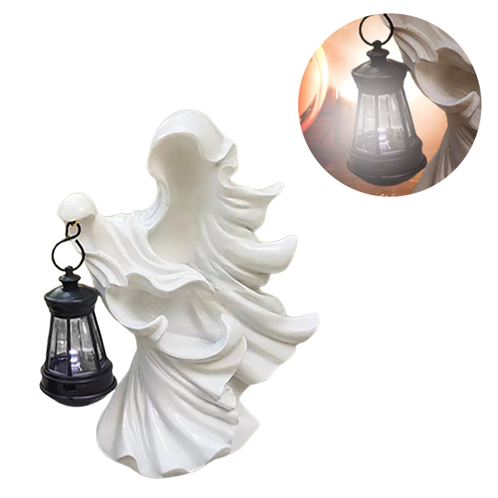 Njspdjh Scary Hell Messenger Hand Lamp Decoration Witch Resin Sculpture ...