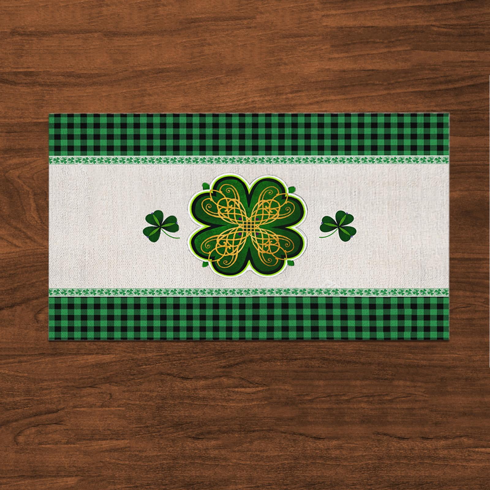 Njspdjh Table And Place Mat Set St Patricks's Day Placemats Irish ...