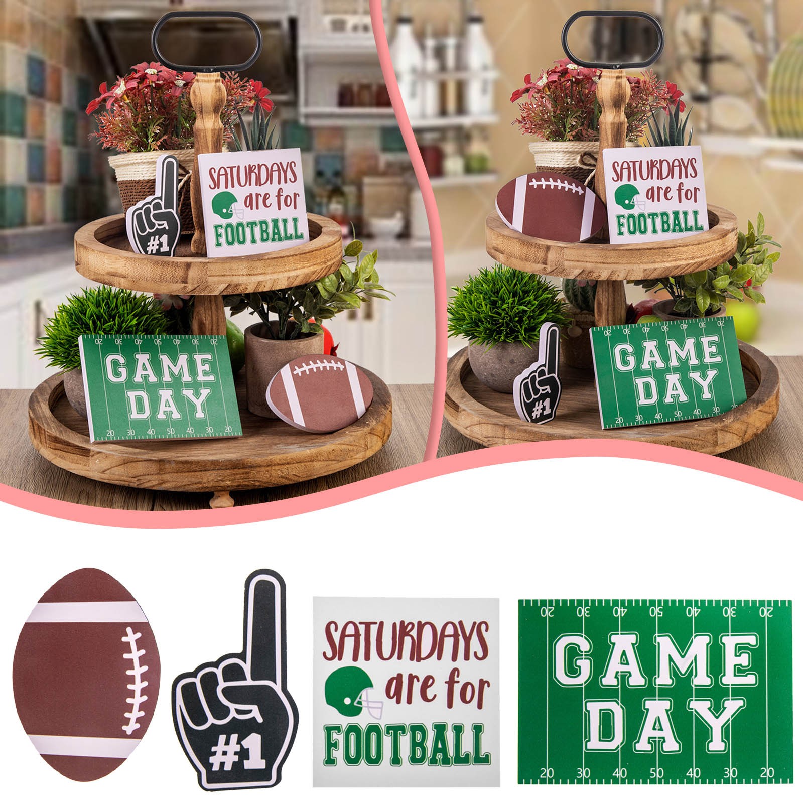 Njspdjh Tie Serving Trays & Platters Tie Table Rugby Style Handicrafts ...