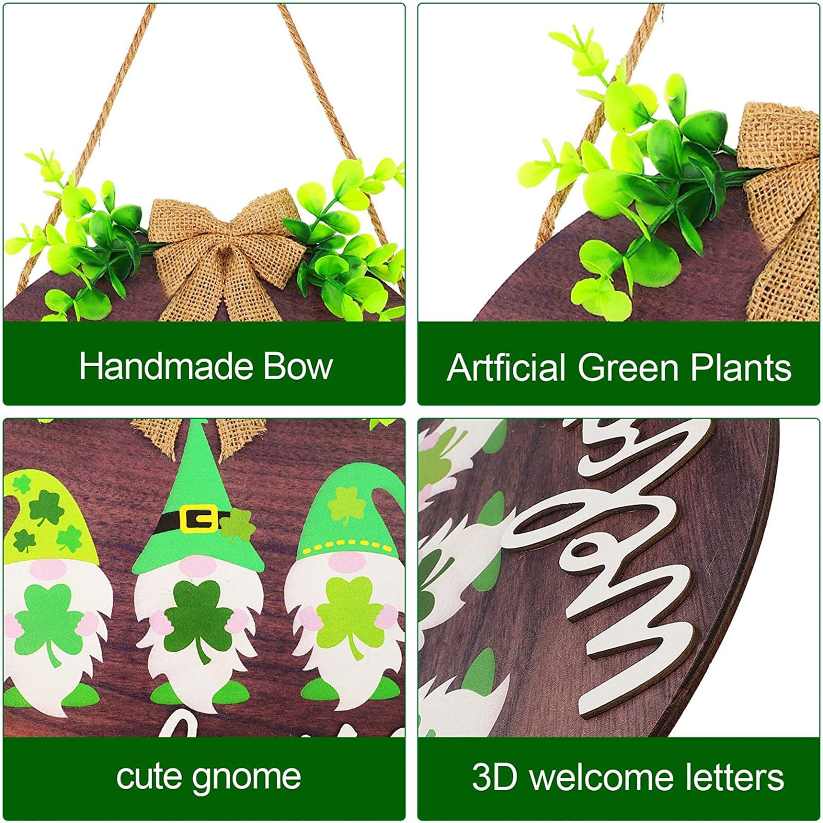 Njspdjh Welcome Door Hanger Door Decoration Door Wreath Front Door ...