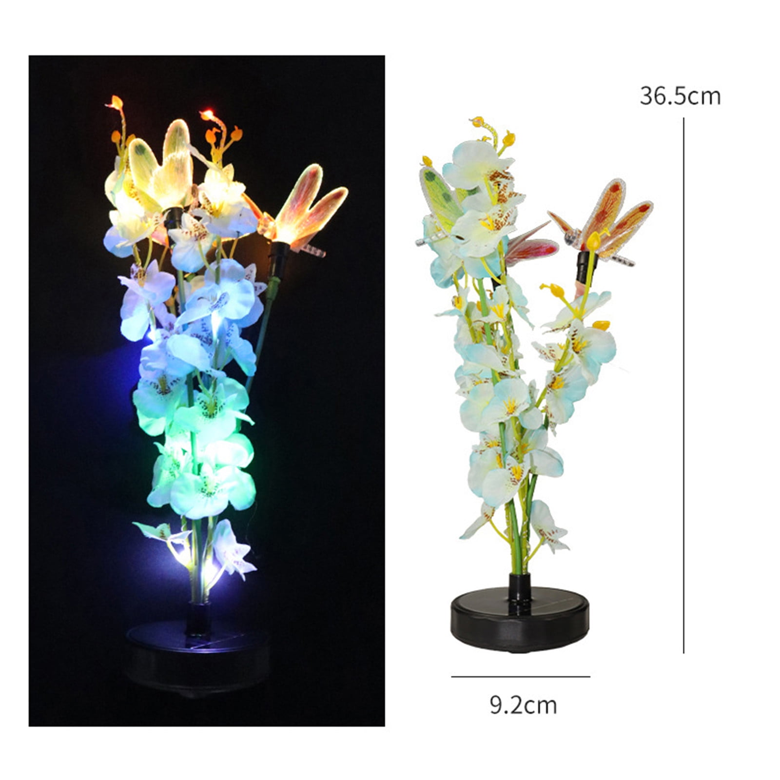 Njspdjh Winter Planter Decorations Outdoor Long Vase Outdoor Solar Led ...