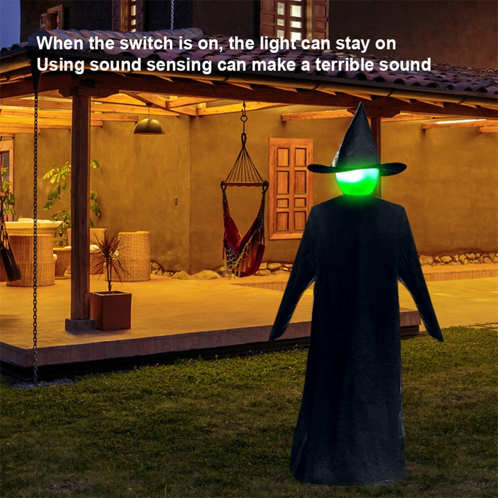 Njspdjh Yard Statues Outdoor And Garden Voice Control Induction ...