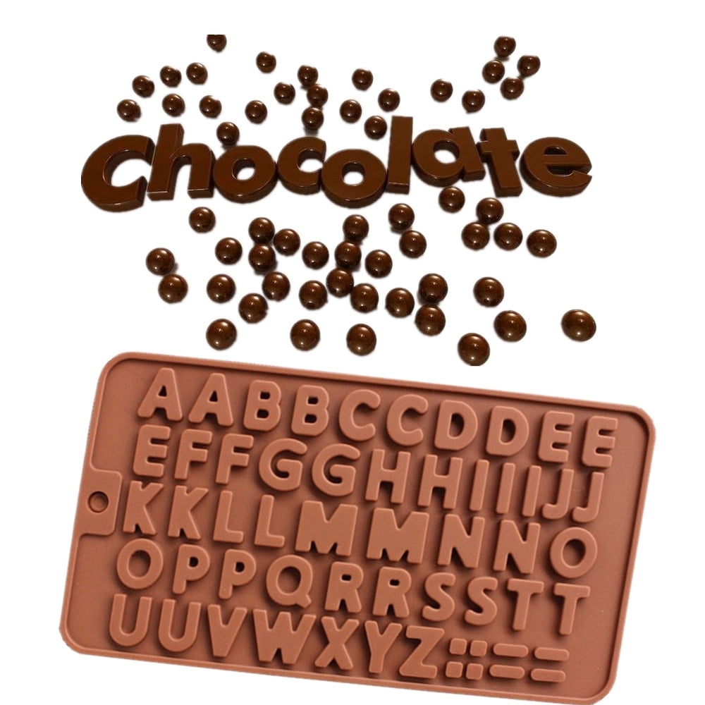 Njspdjh Yule Log Cake Pan Disposable 26 Letter Silicone Chocolate Cake ...