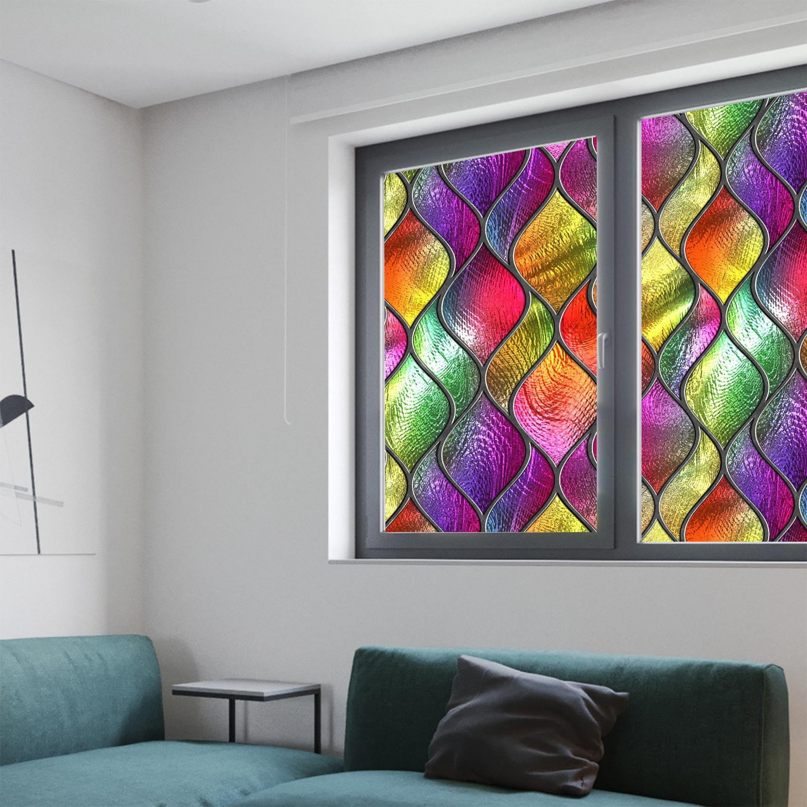 Njspdjh Zoo Animal Stickers for Kids Adhesive Painted Electrostatic ...