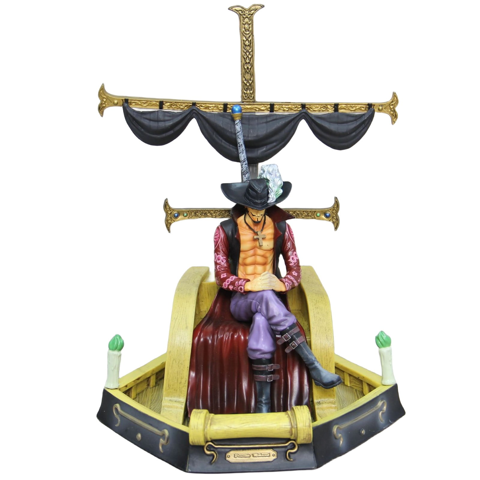 Njube 29cm The Sailing Throne Dracule Mihawk Figure Model Toys Doll ...