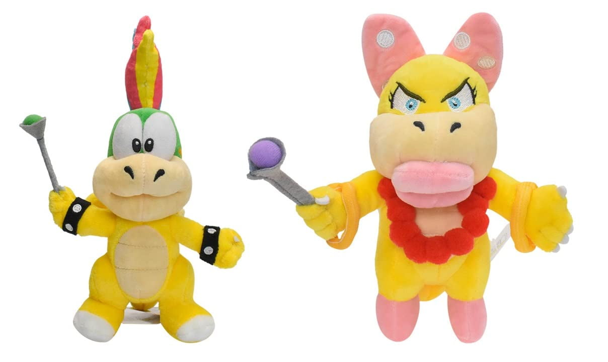 Njube 8 Inches Standing Wendy Lemmy Koopa Plush Lemmy and Wendy ...