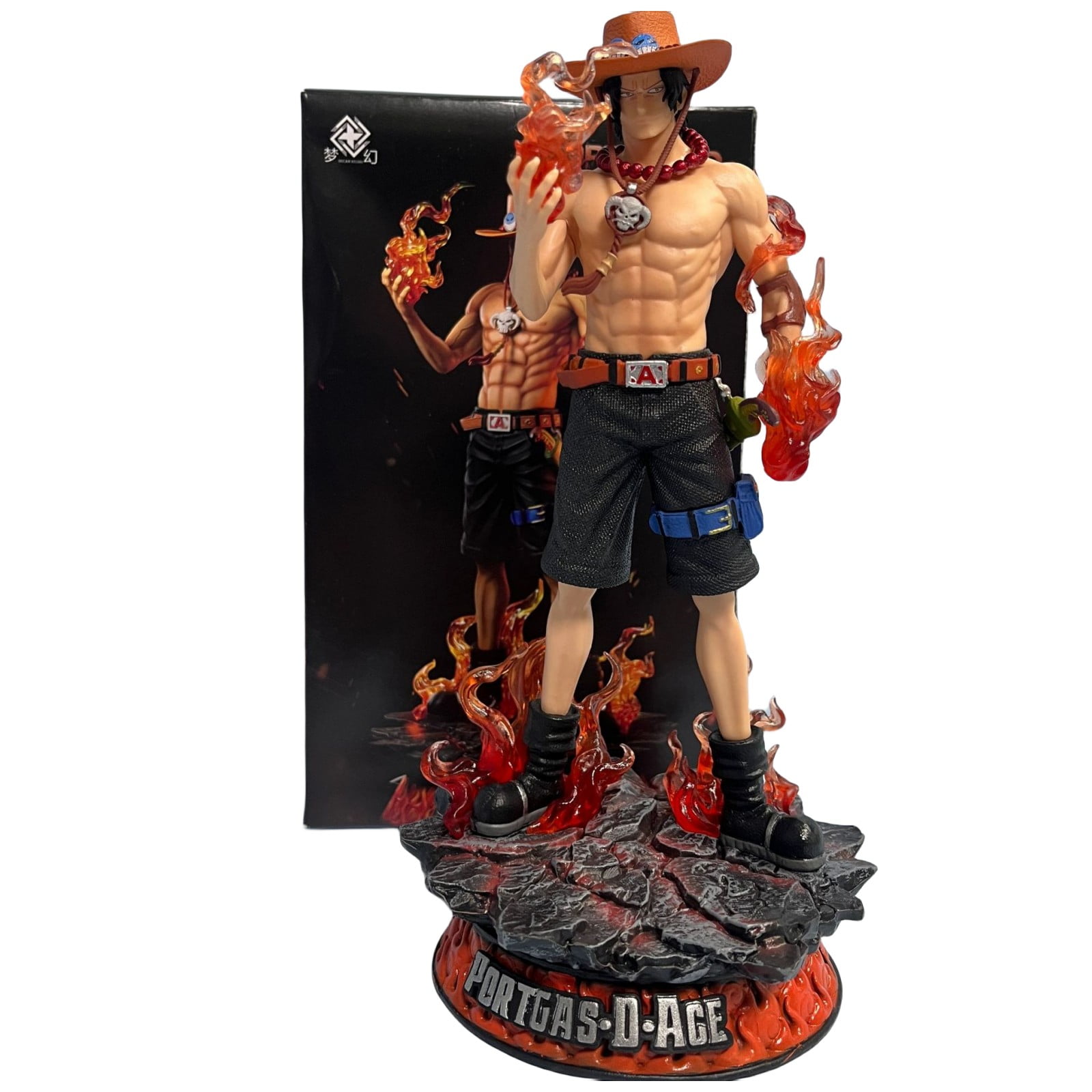 Njube Action Figure Anime Statue Birthday Gift PVC Fantasy Ace Figure ...