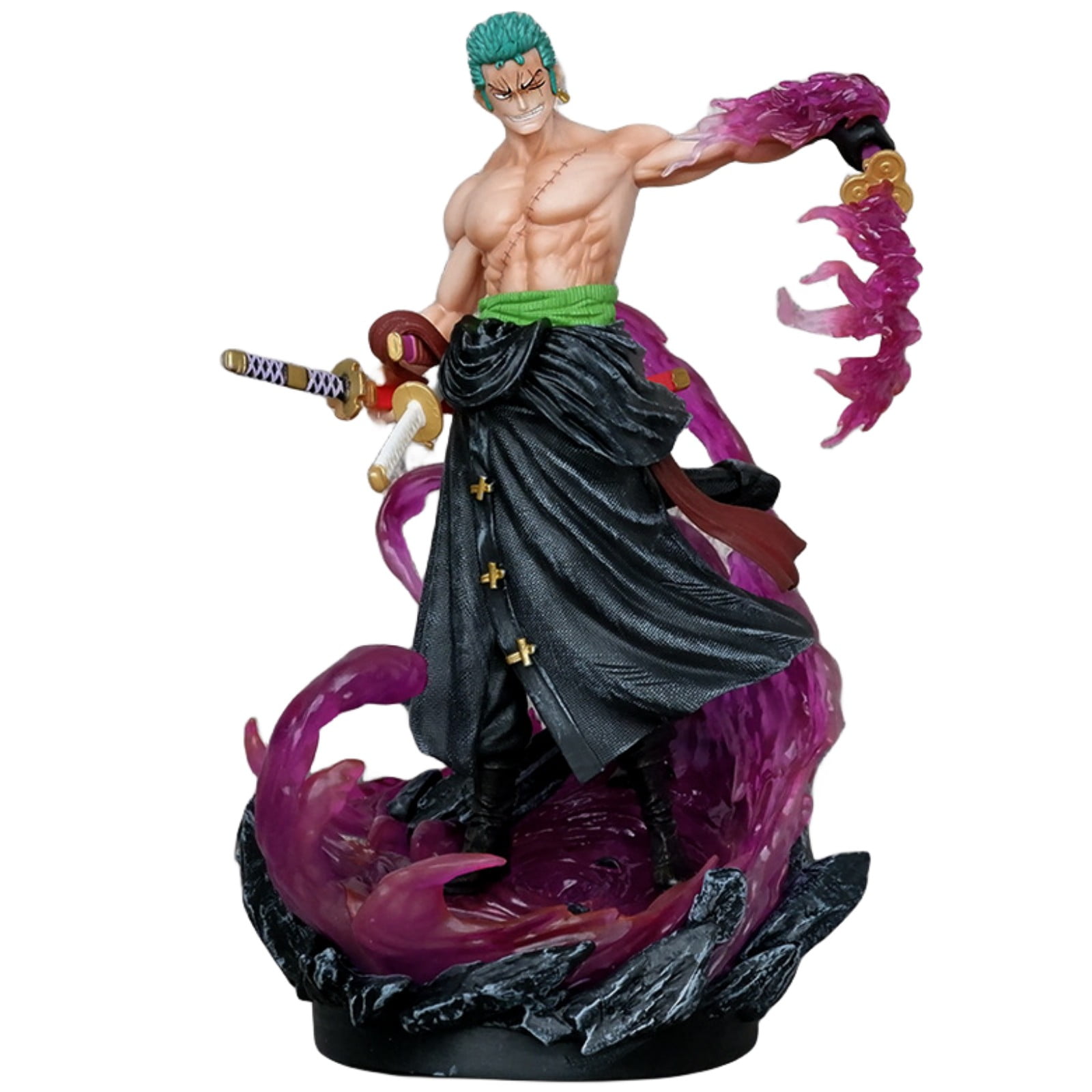 Njube Action Figure Anime Statue Birthday Gift PVC Ghost Island Zoro ...