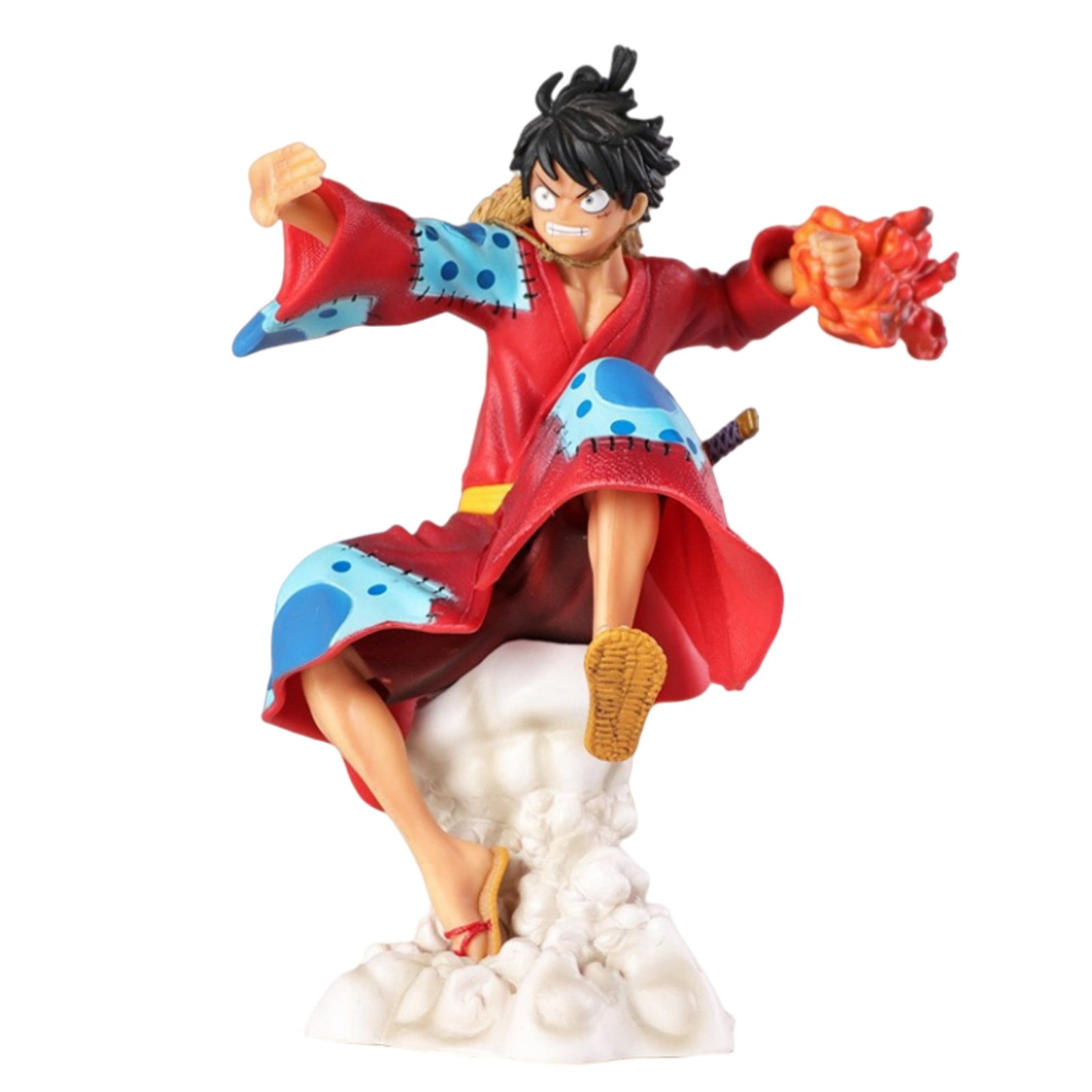Njube Anime Fans Kimono Luffy Figure Collection Model Decoration Model ...