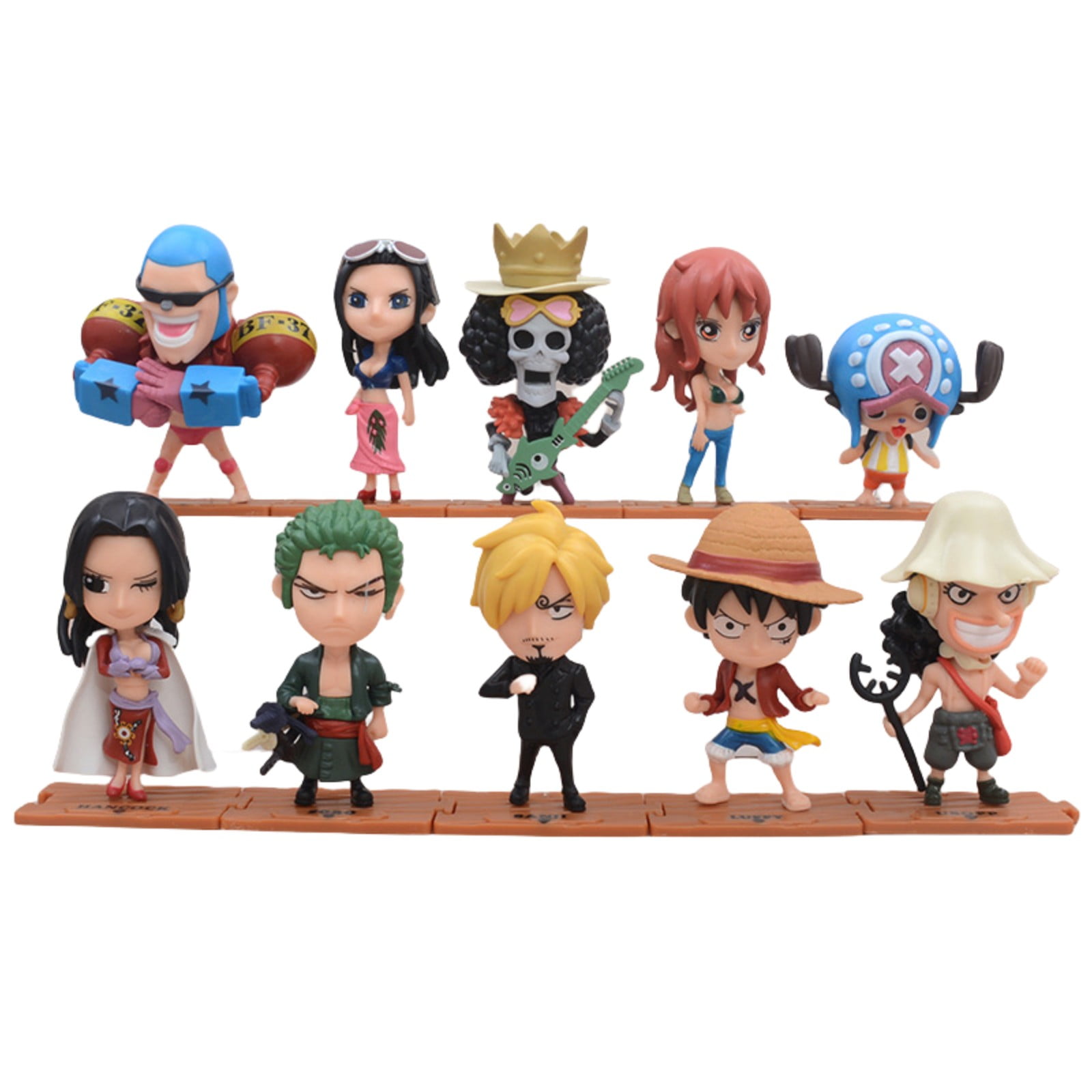 Njube Anime Figure Boa·Hancock Figure Usopp Figure Sanji Figure Burukku ...