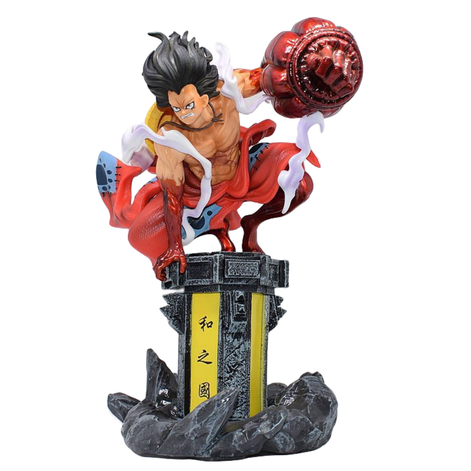 Njube Anime Figure Gear 4 Luffy Figure Tabletop Handmade Model PVC ...