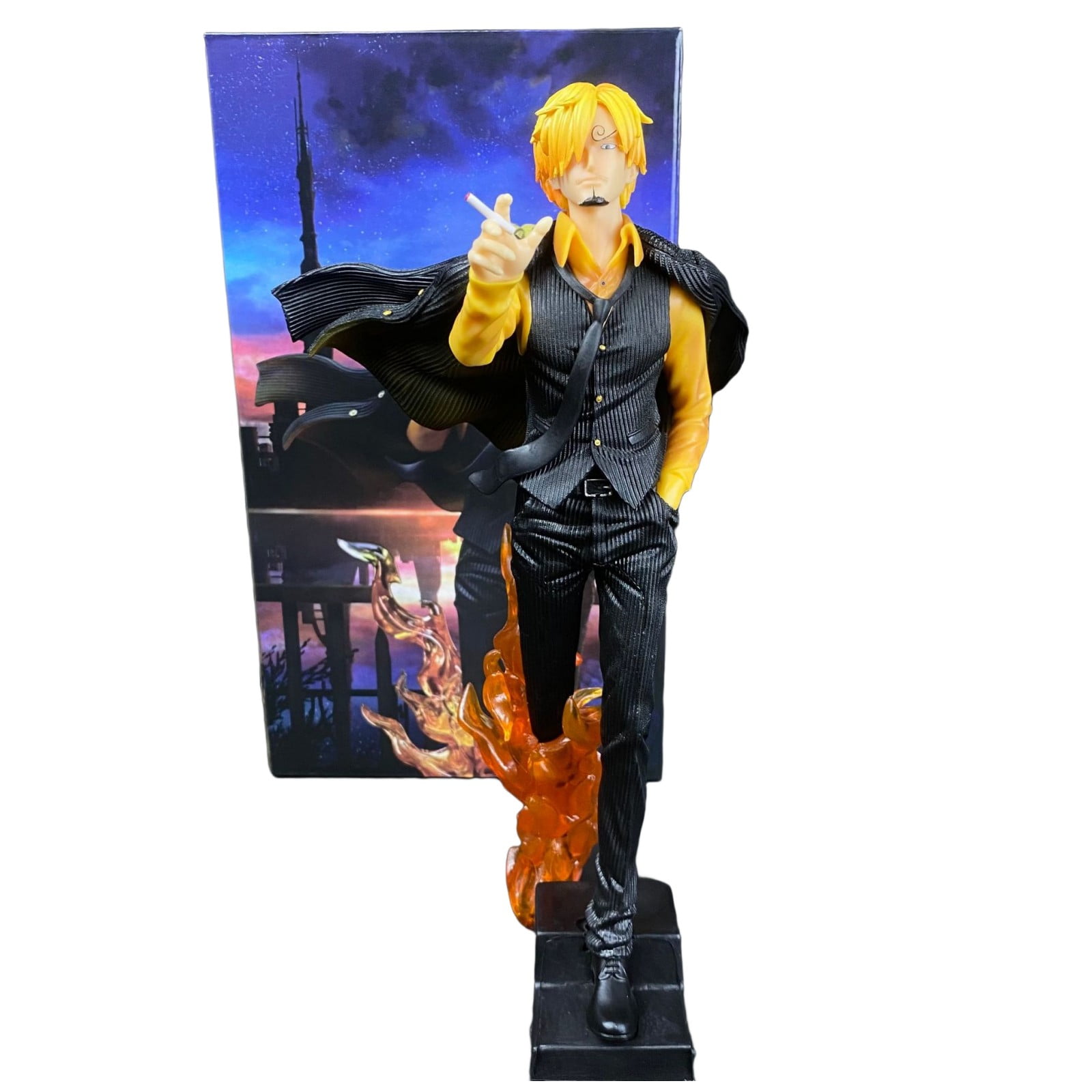 Njube Anime Figure Sanji Figure Standing posture Models Desktop ...