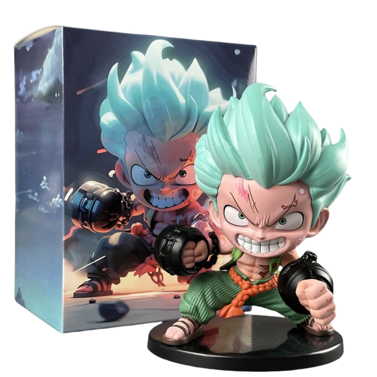 Njube Anime Figures Q Version Luffy Figure Dolls Static Model PVC ...