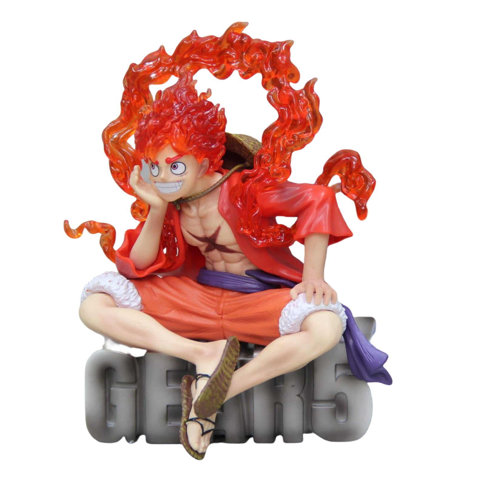 Njube Anime Figures Red Nica Luffy Figure PVC Collectible Toy Action ...
